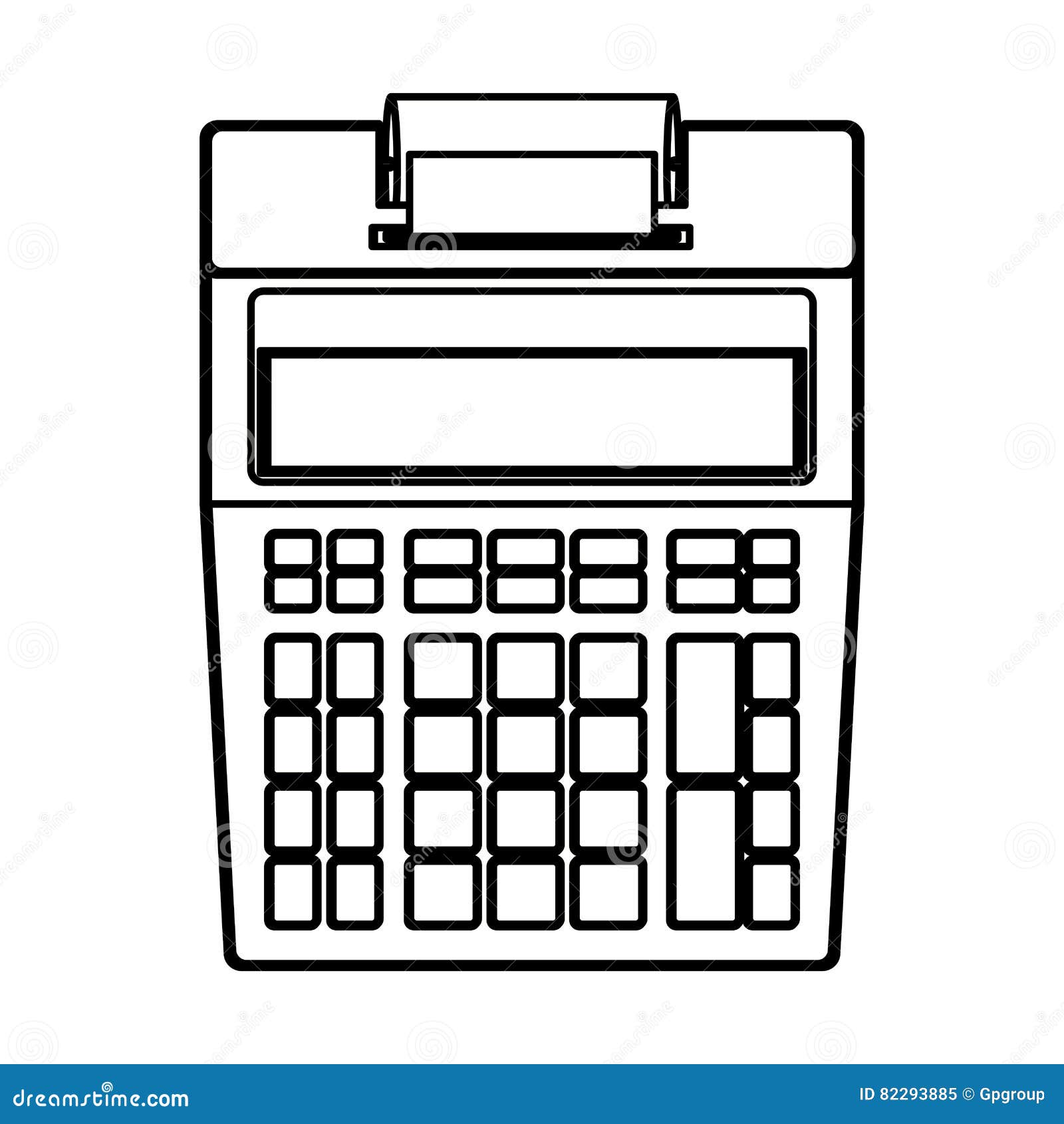 Isolated Calculator Device Design Stock Vector - Illustration of device ...