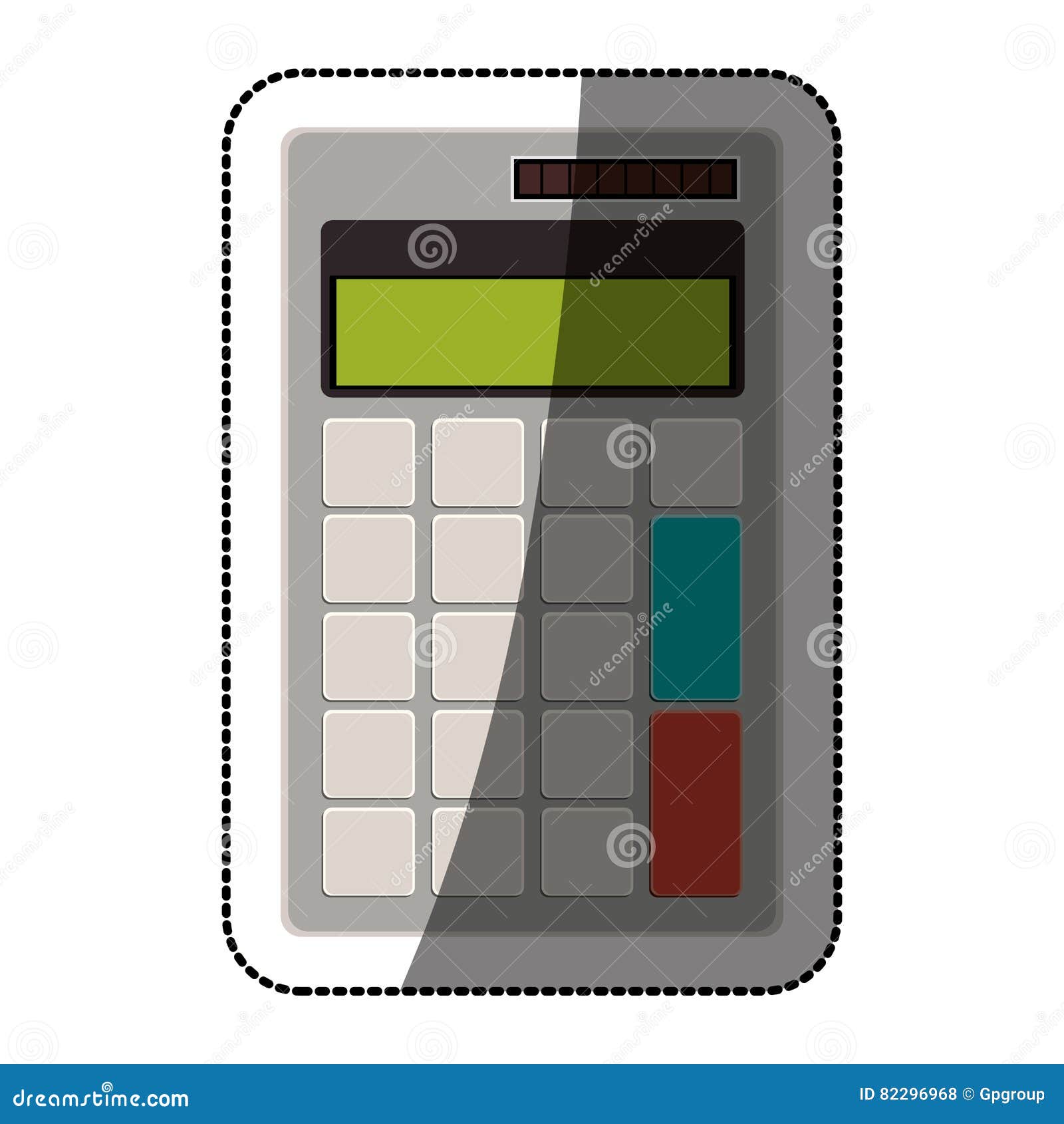 Isolated Calculator Device Design Stock Vector - Illustration of symbol ...