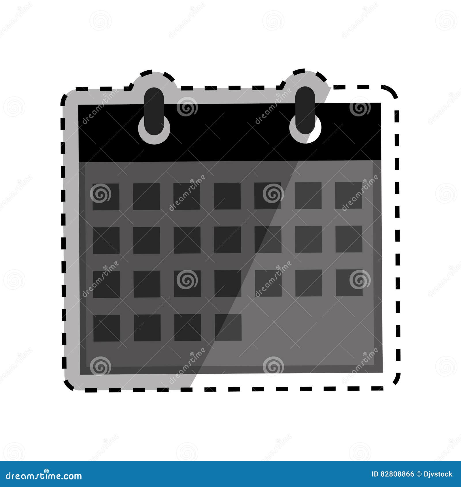 Isolated calendar date stock illustration. Illustration of reminder ...