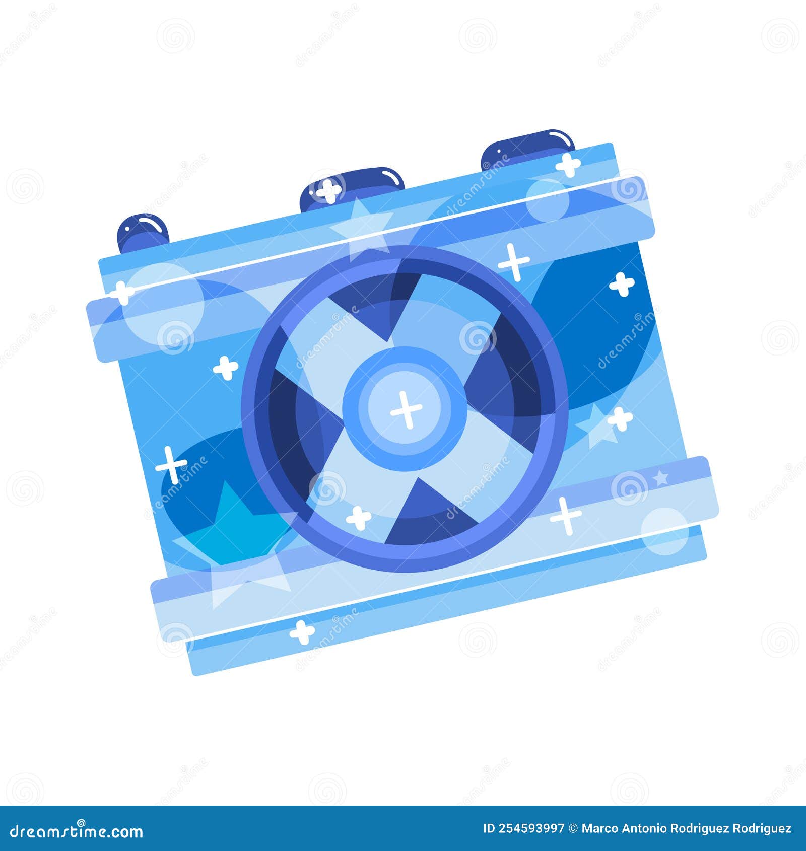 Isolated Camera Beach Shine Vector Illustration Stock Vector ...