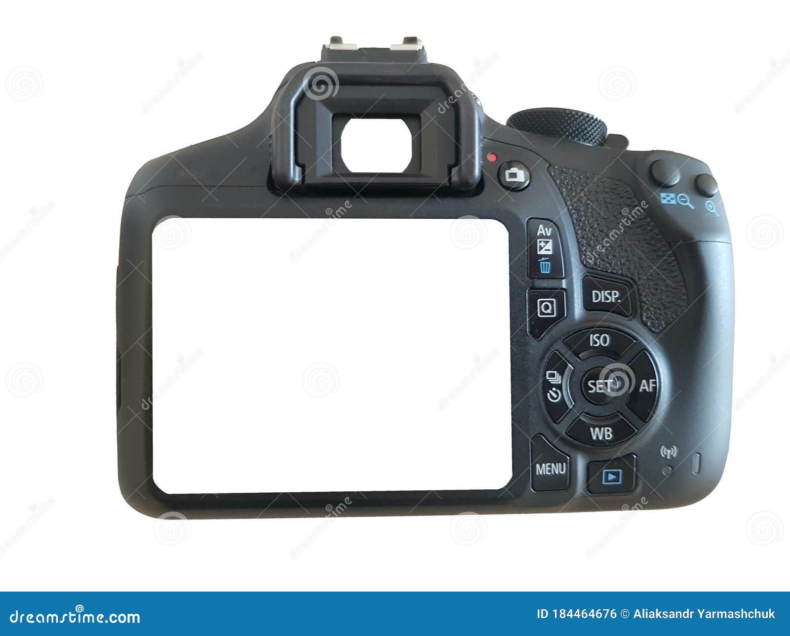 Isolated Camera on a White Background. Isolated White Screen for Mockup ...