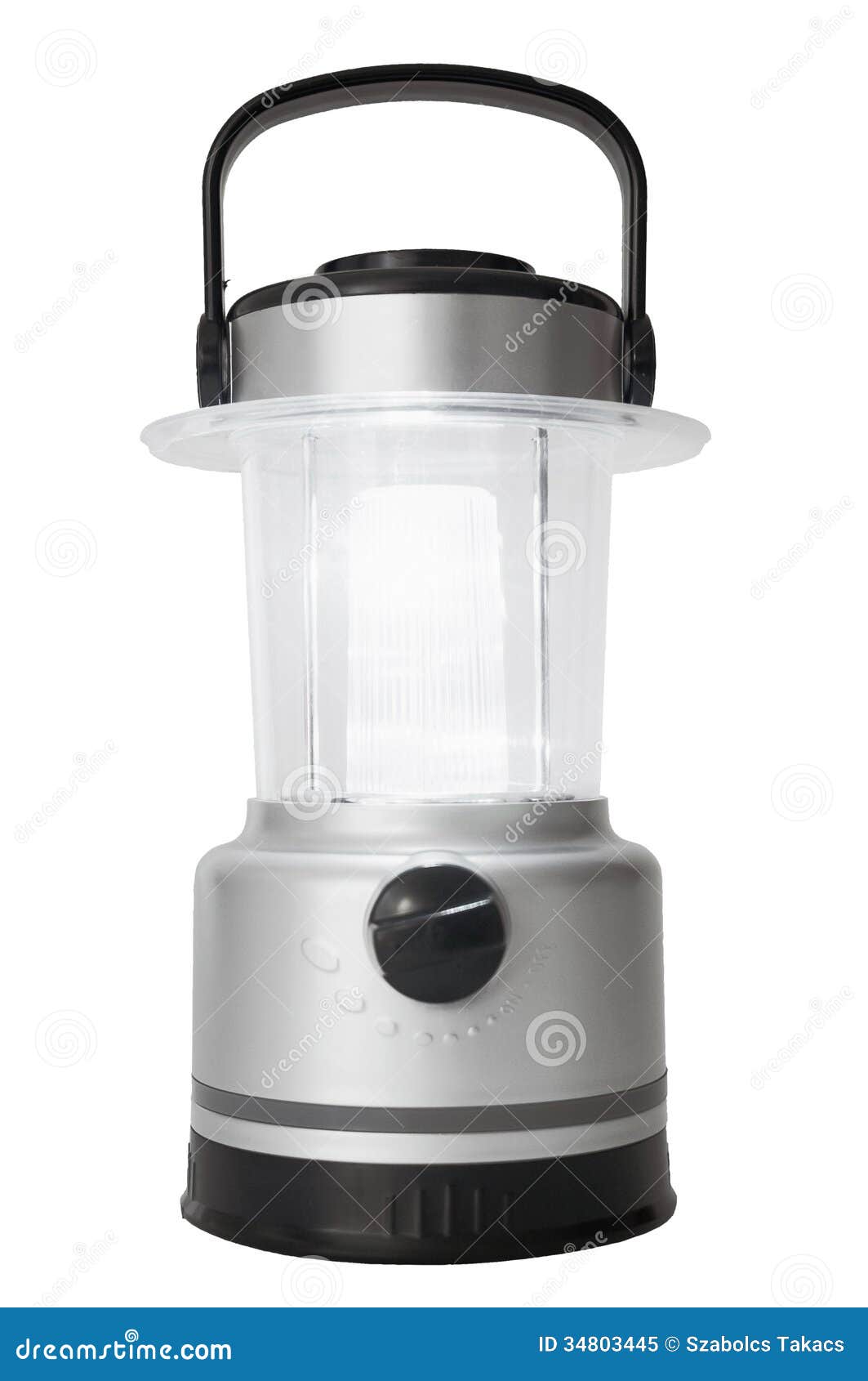 Led Camping Lamp On The Wooden Table, Man Nice Couple Having Fun On ...