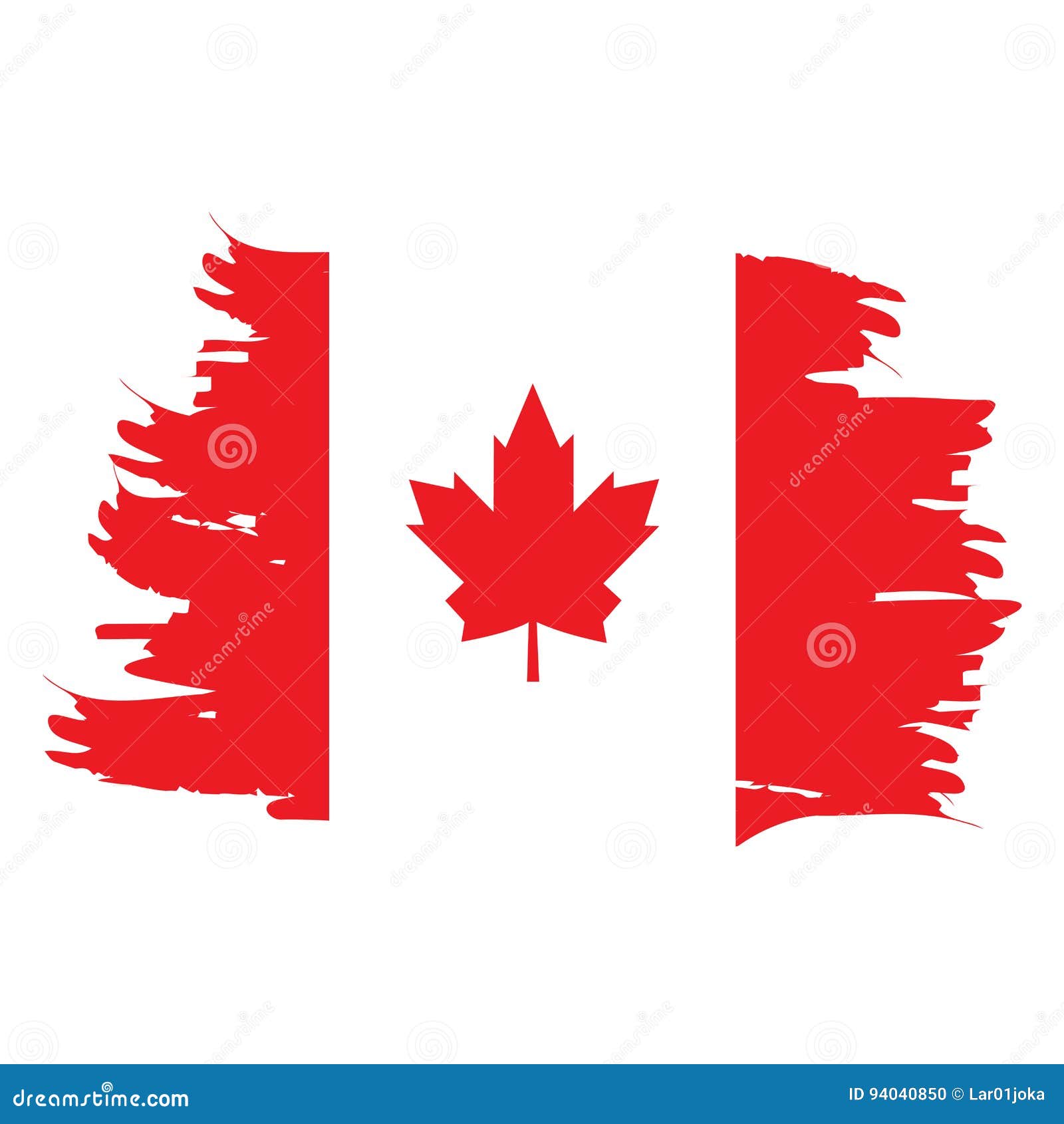 Isolated Canadian flag stock vector. Illustration of banner - 94040850