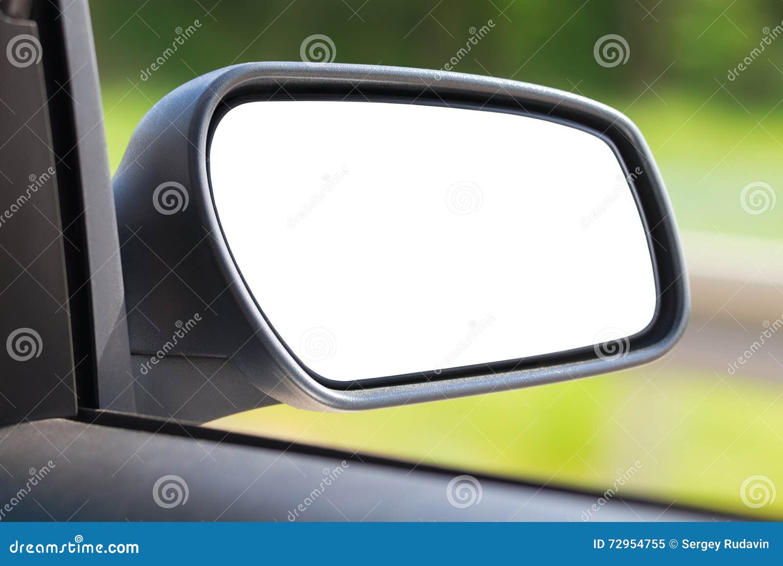 Isolated car mirror stock image. Image of white, travel - 72954755
