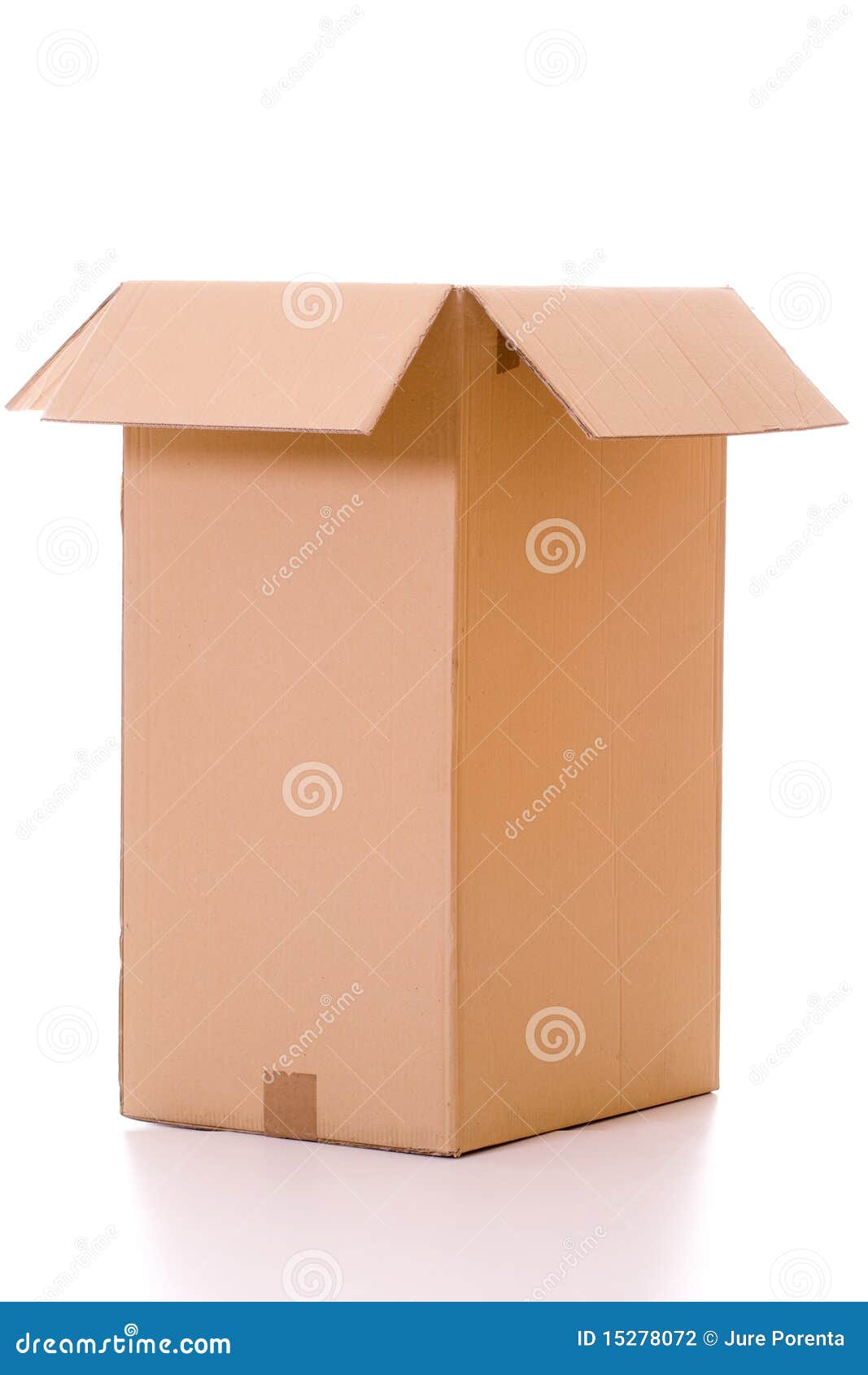 Isolated cardboard box stock photo. Image of container - 15278072