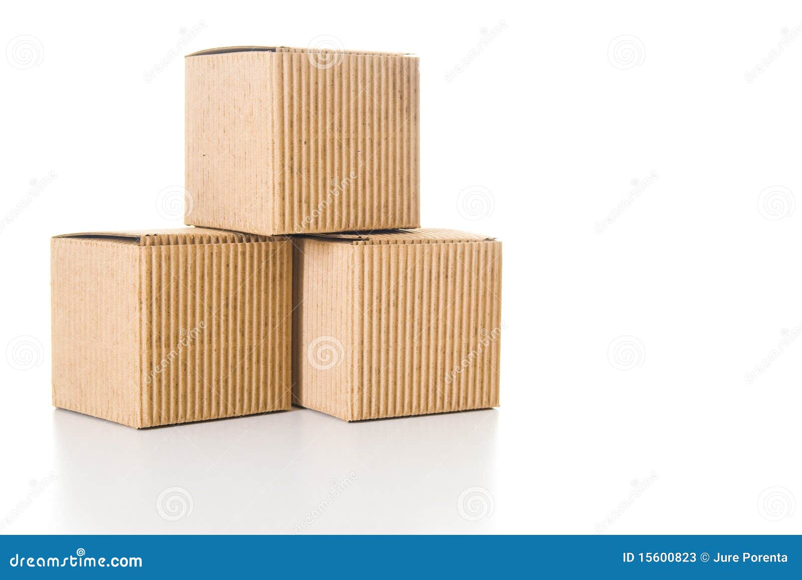 Isolated cardboard boxes stock image. Image of post, cardboard - 15600823