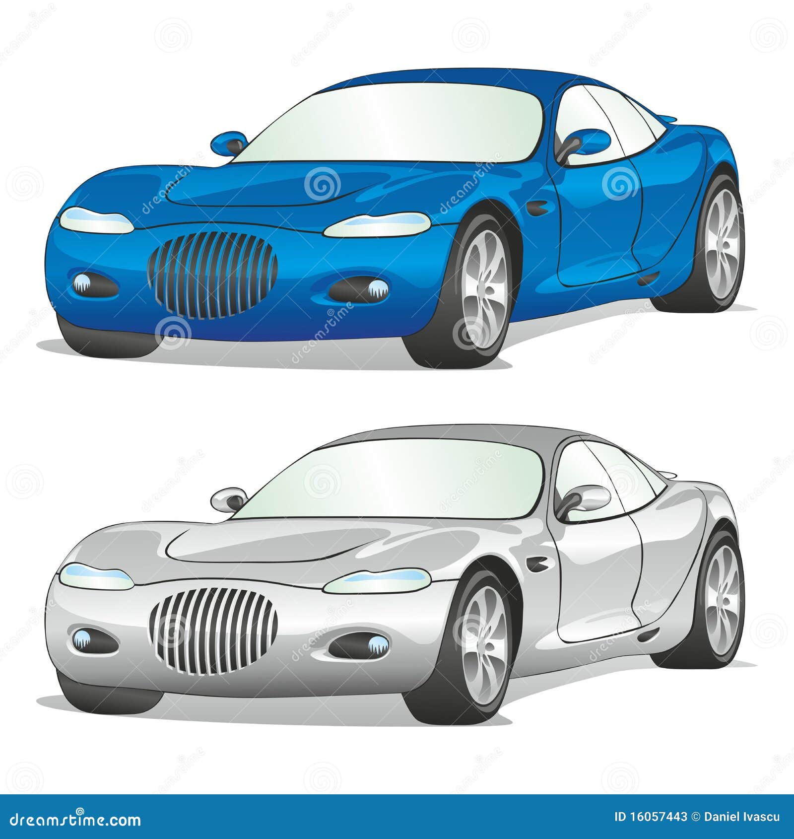 Isolated cars with details stock vector. Illustration of alloy - 16057443