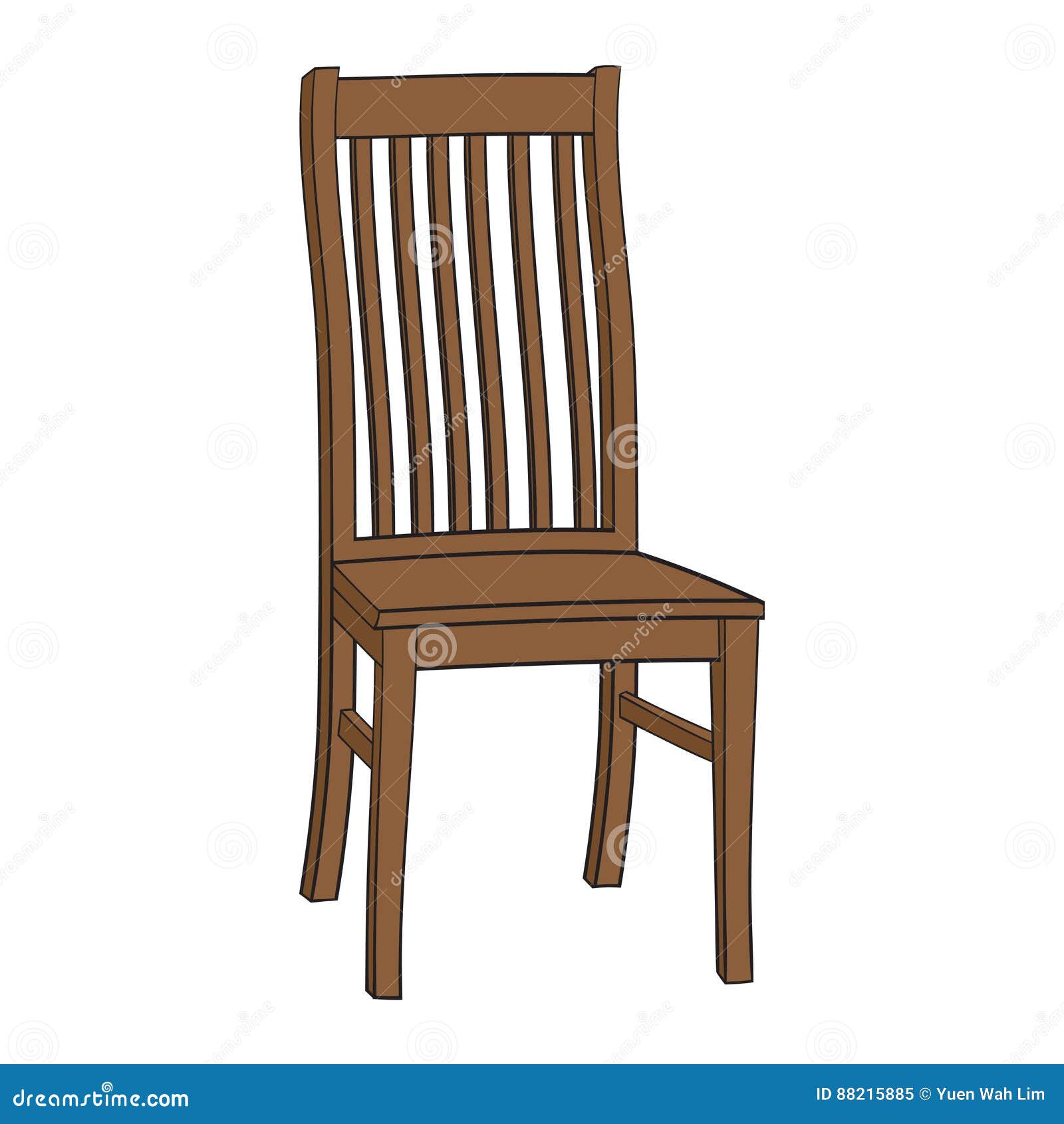 Isolated Cartoon Chair stock vector. Illustration of furniture - 88215885