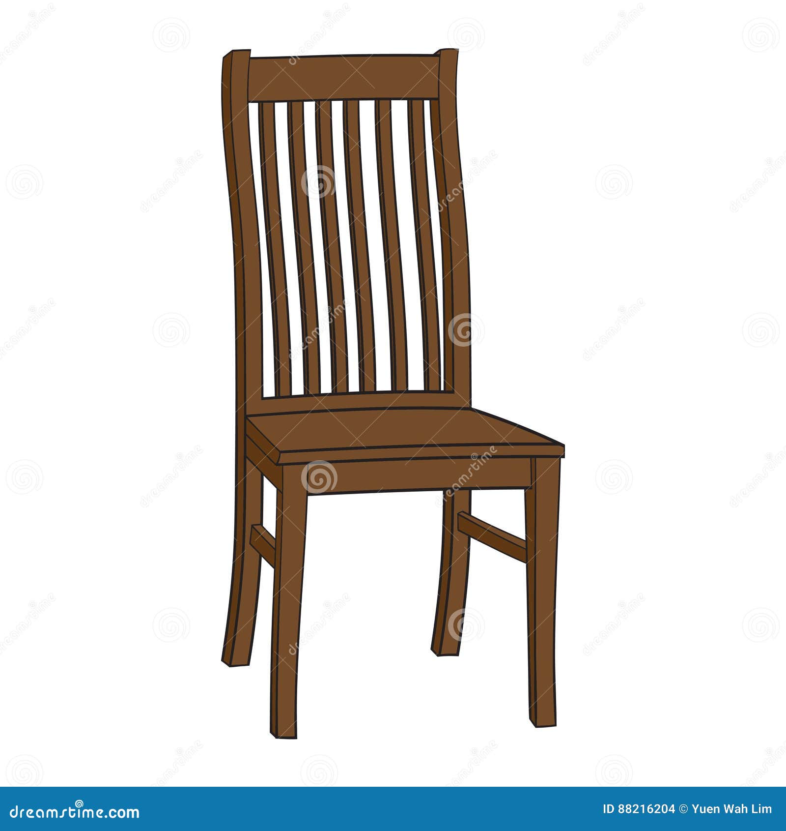 Isolated Cartoon Chair stock vector. Illustration of chair - 88216204