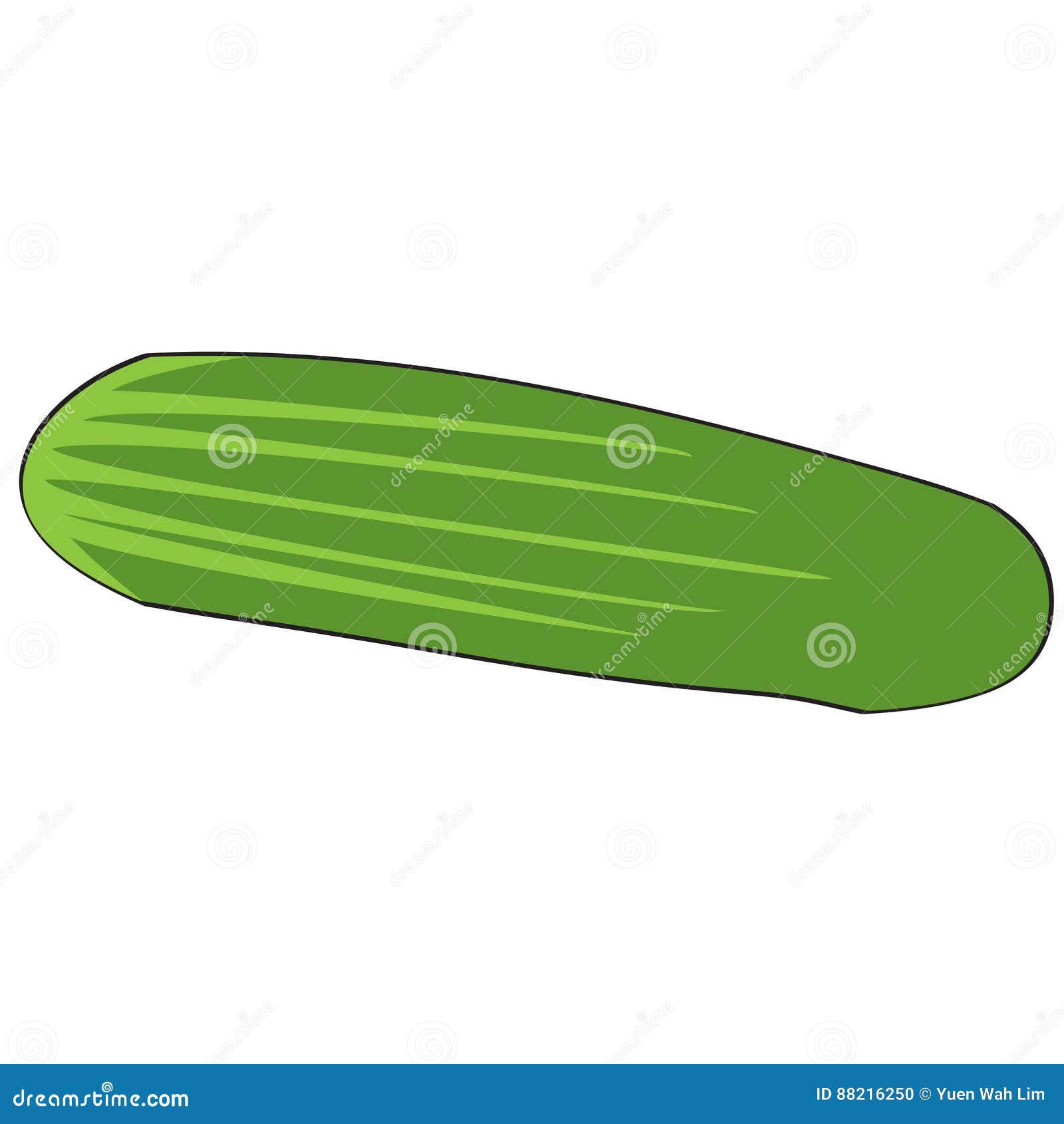 Cartoon Man With Cucumber Royalty-Free Stock Photography ...