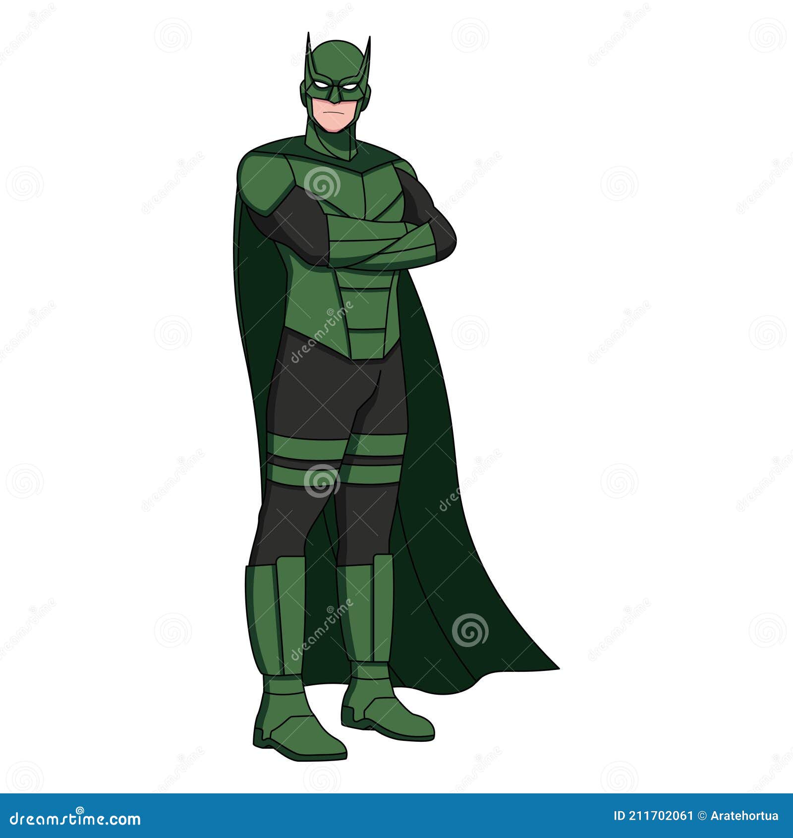 Isolated Cartoon of a Superhero Stock Vector - Illustration of hero ...