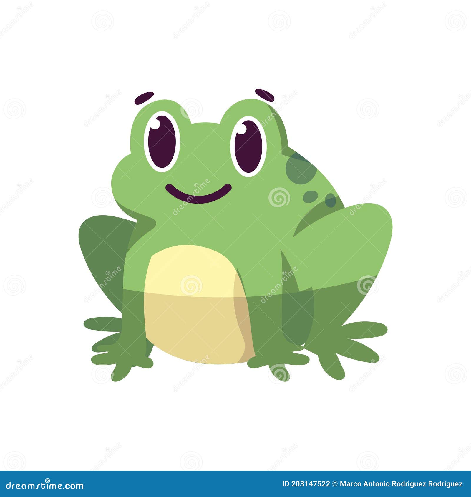 Isolated cartoon of a toad stock vector. Illustration of clip - 203147522