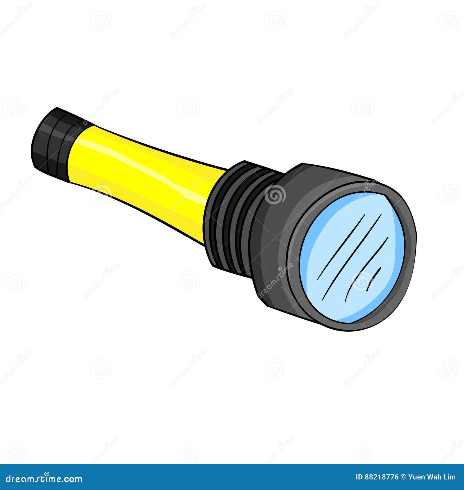 Isolated Cartoon Torch Light Stock Vector - Illustration of lighting ...