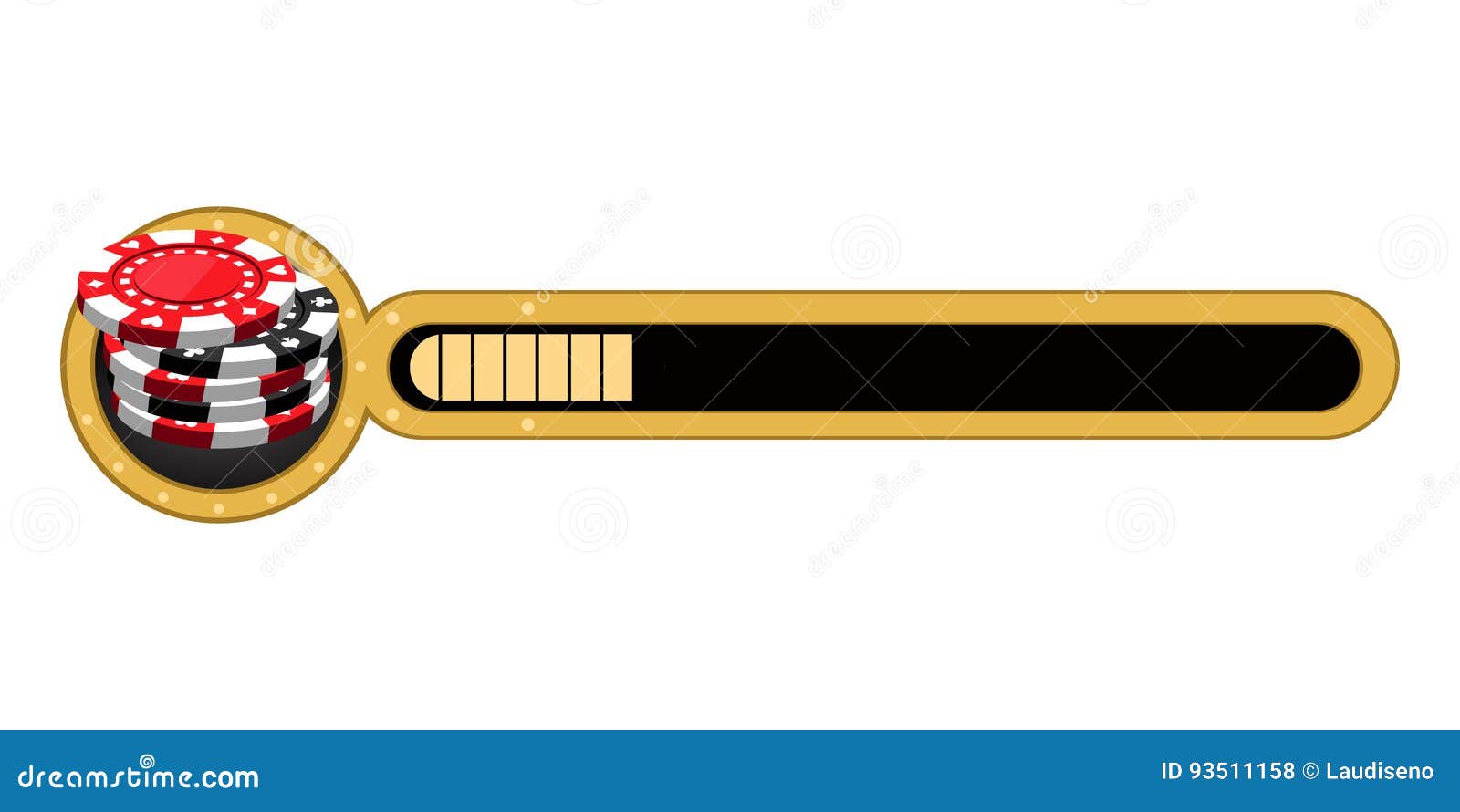 Isolated casino score bar stock vector. Illustration of arcade - 93511158