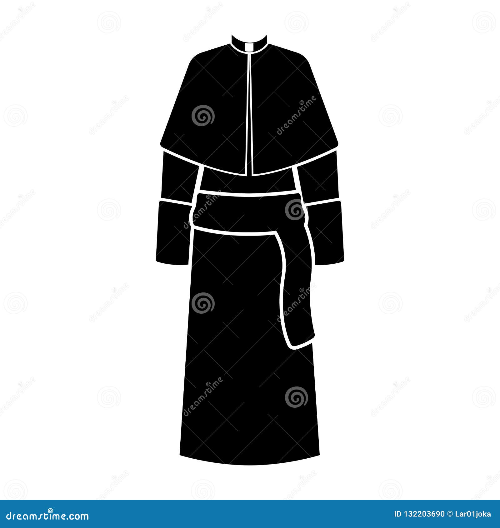 Isolated Cassock Silhouette Stock Vector - Illustration of cross ... Isolated Cassock Silhouette Stock Vector - Illustration of cross ...