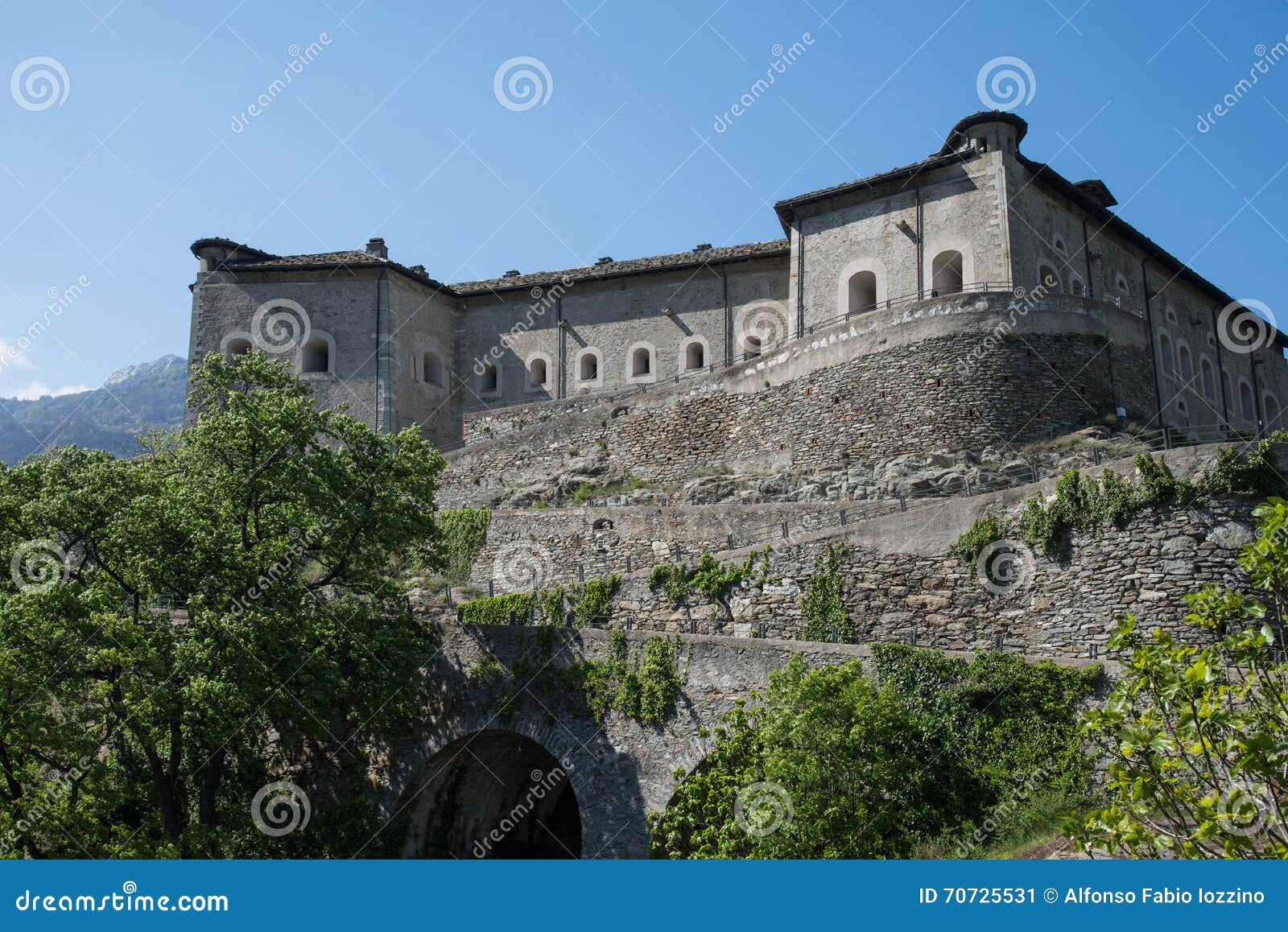 Isolated Castle on the Mountain Stock Image - Image of hohenschwangau ...
