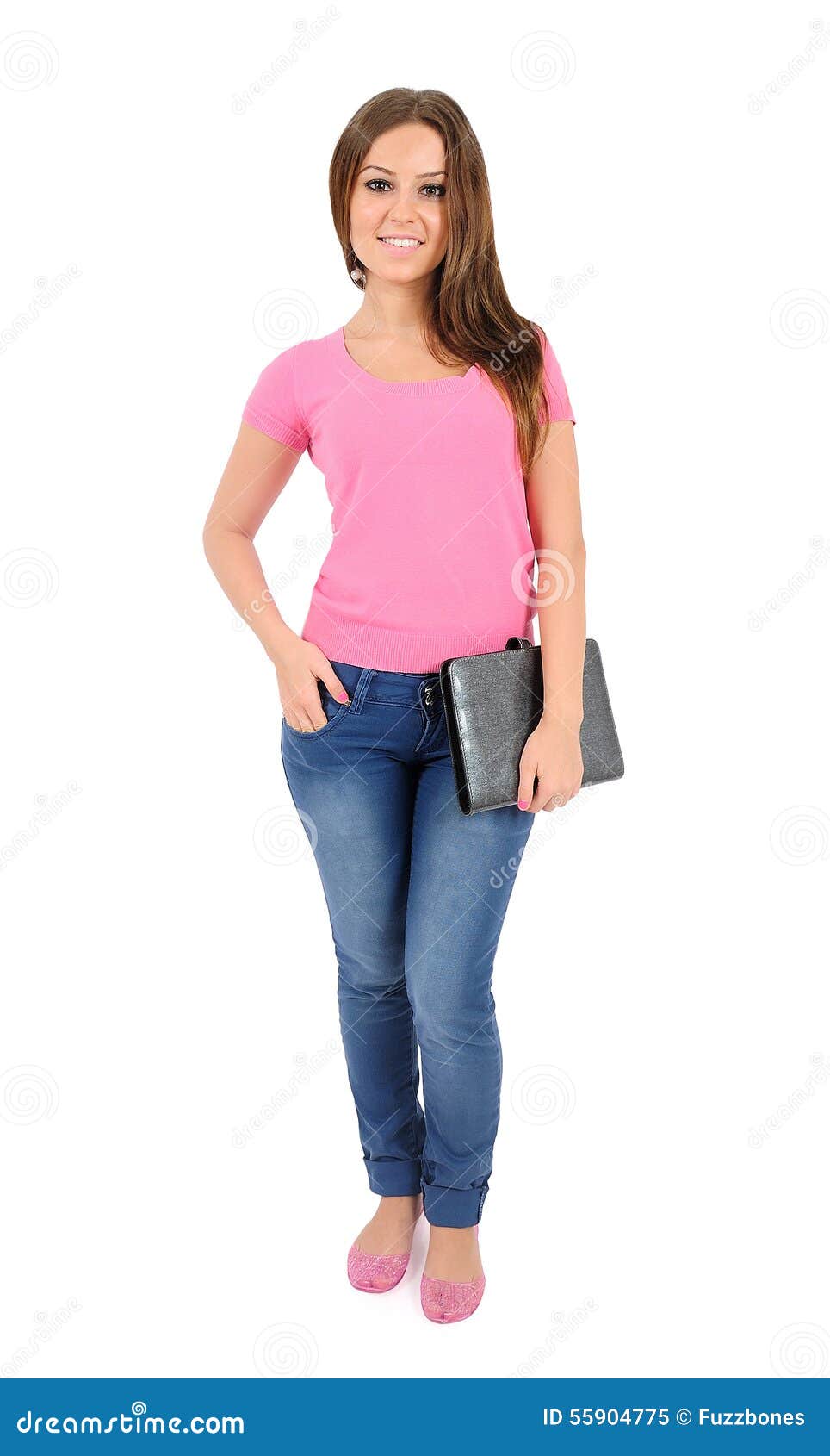 Isolated casual woman stock image. Image of isolated - 55904775