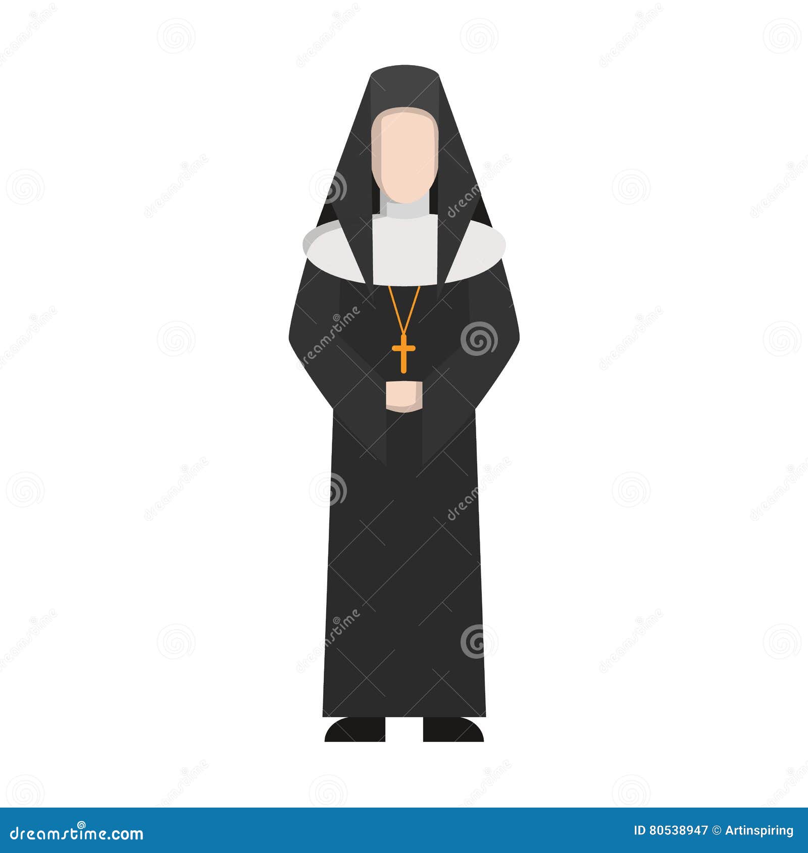 Isolated Priest Avatar Cartoon Vector Illustration | CartoonDealer.com ...