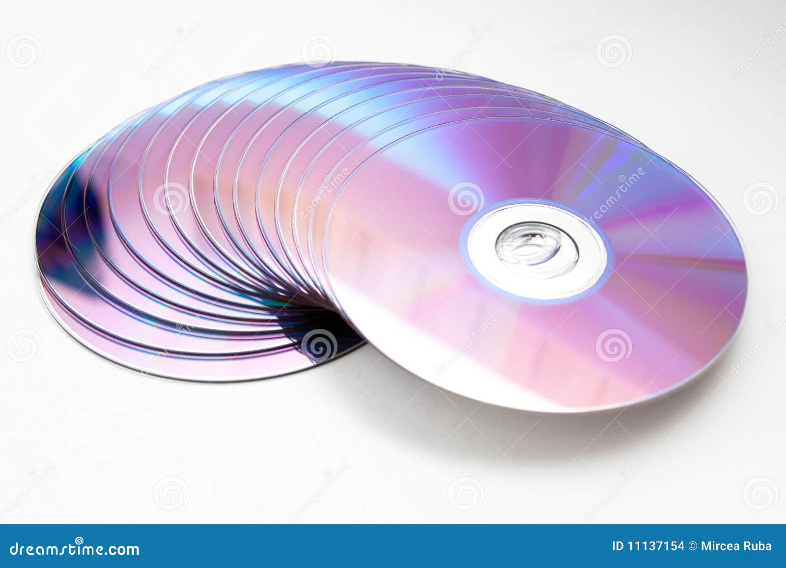 Isolated cd or dvd pile stock photo. Image of disk, plastic - 11137154