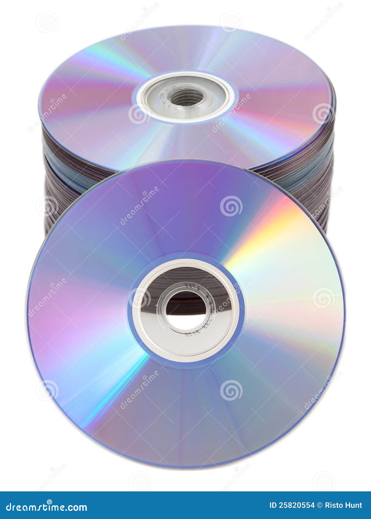 Isolated CD DVD tower stock photo. Image of colours, hardware - 25820554