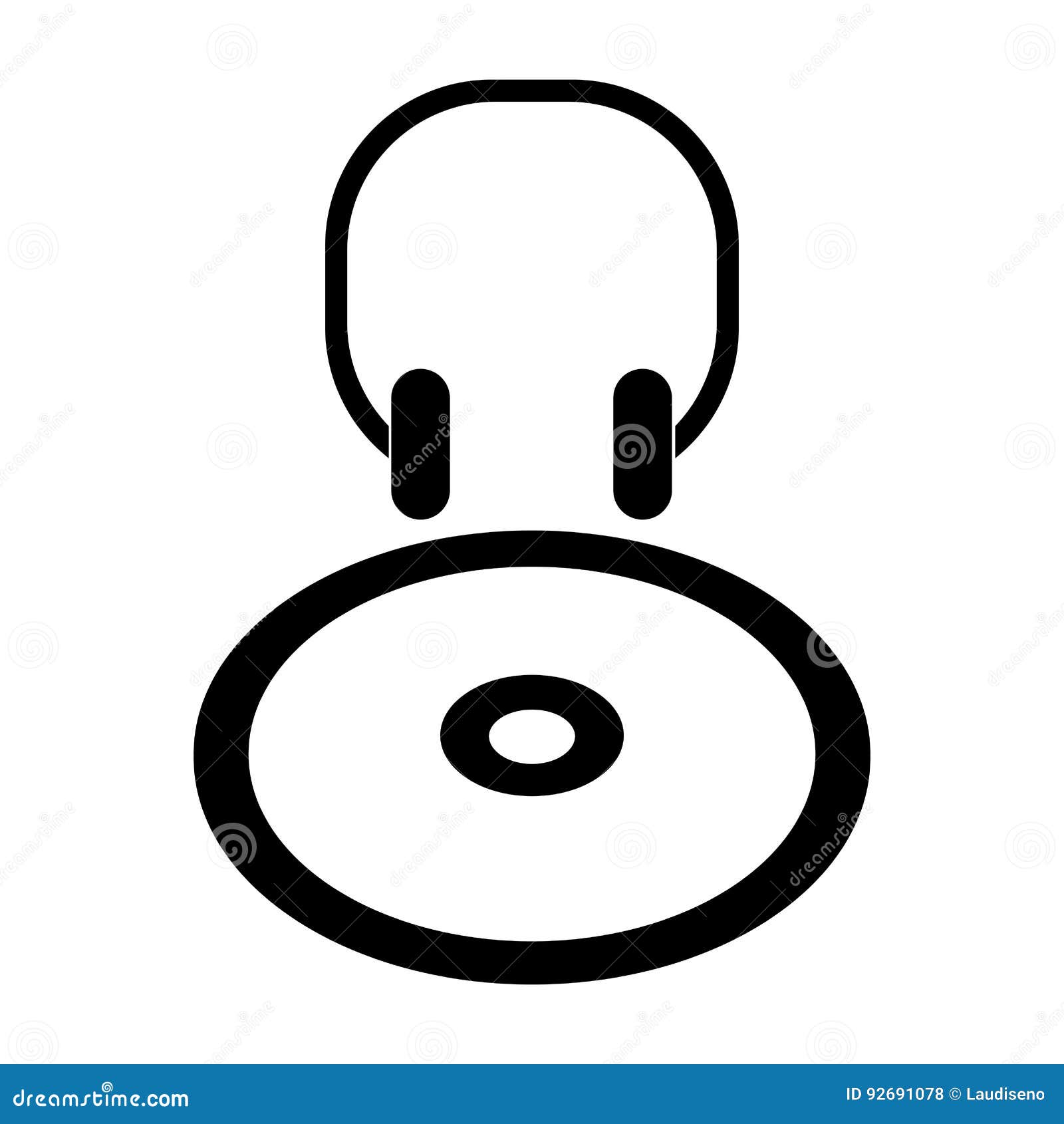 Isolated cd player icon stock illustration. Illustration of music ...