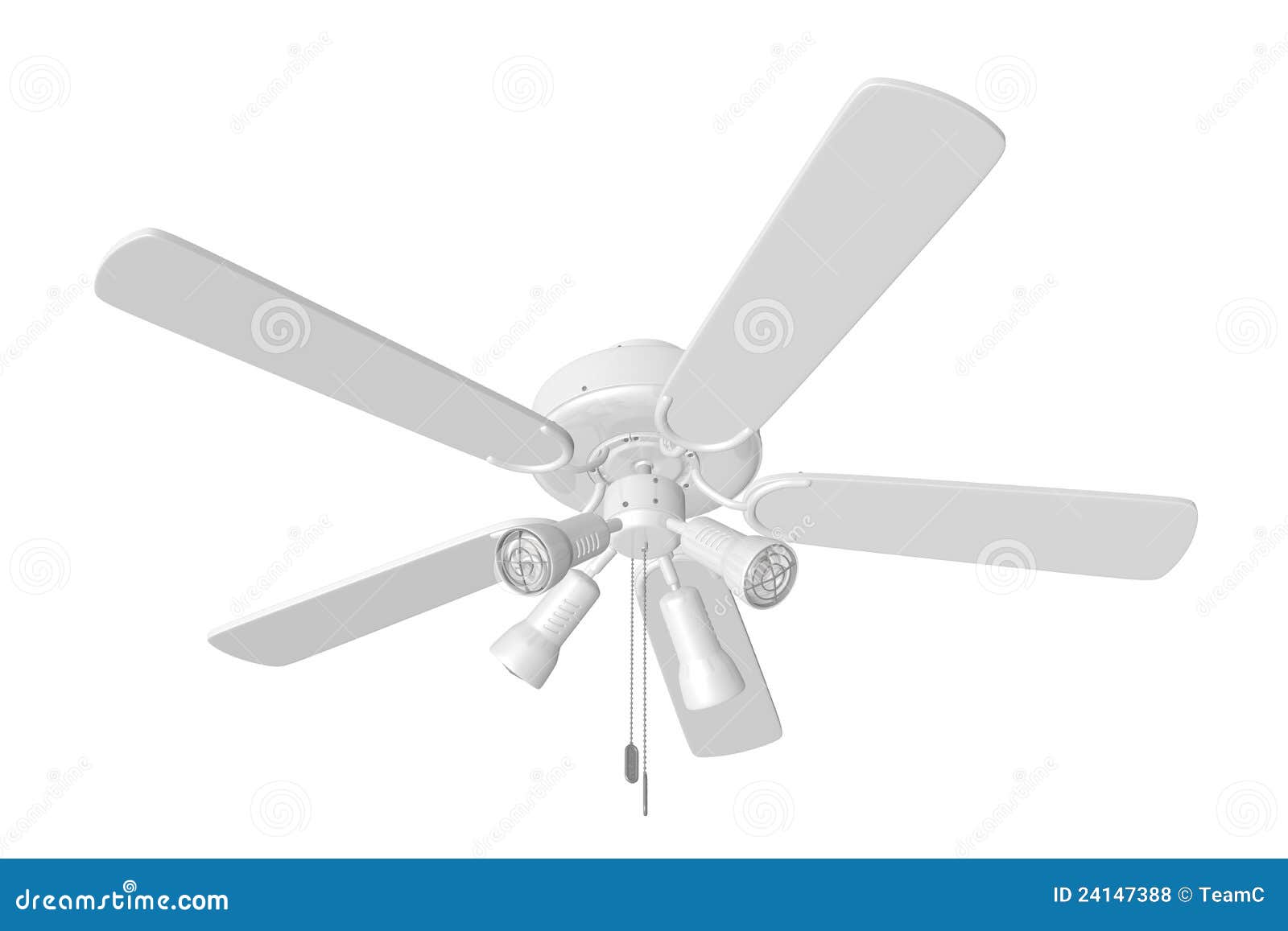 Isolated Ceiling Fan stock illustration. Illustration of electrical ...