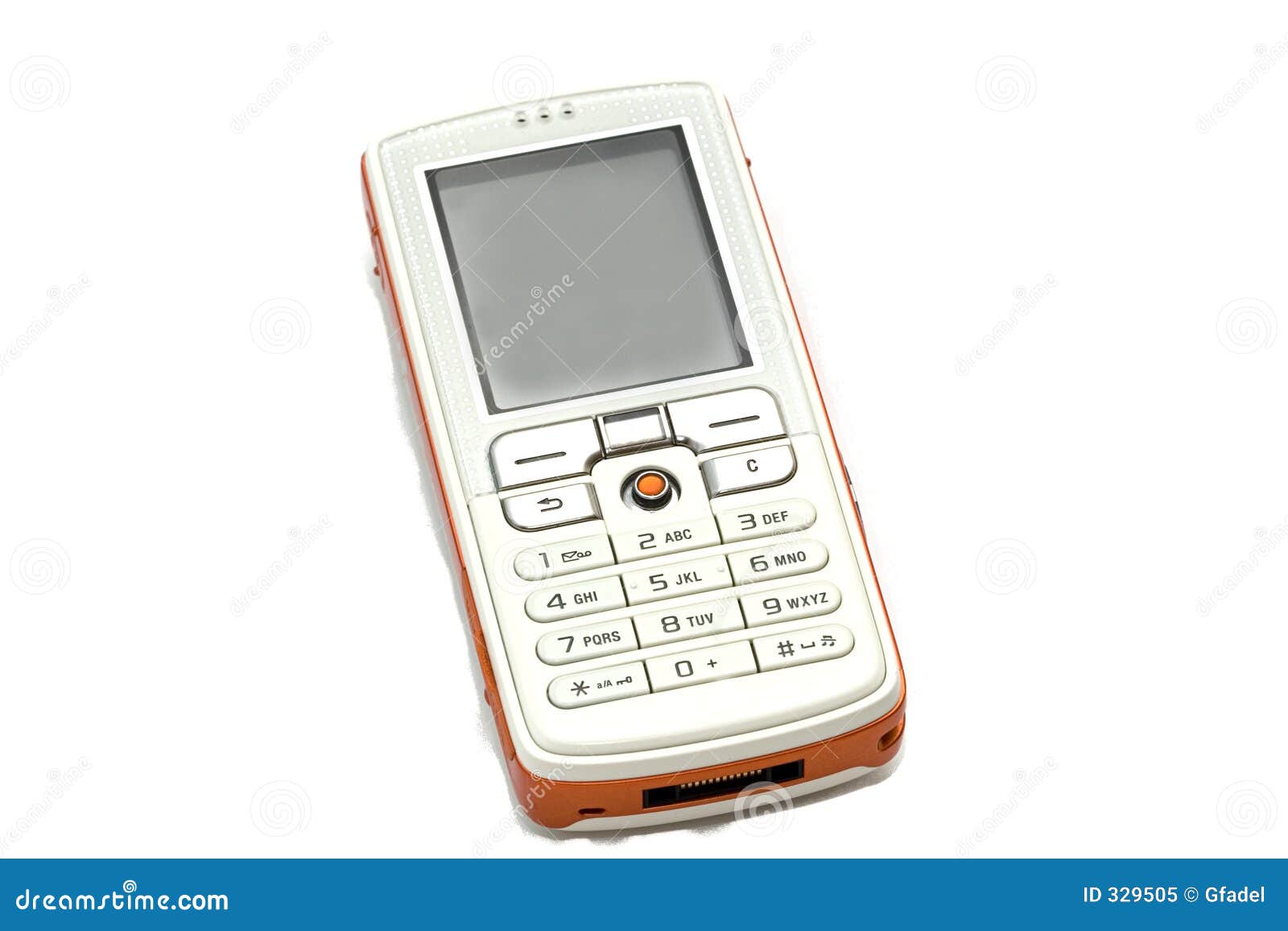 Isolated cell phone stock image. Image of message, phone - 329505