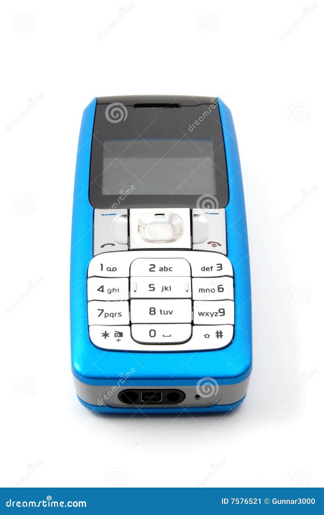 Isolated cell phone stock image. Image of phone, phones - 7576521