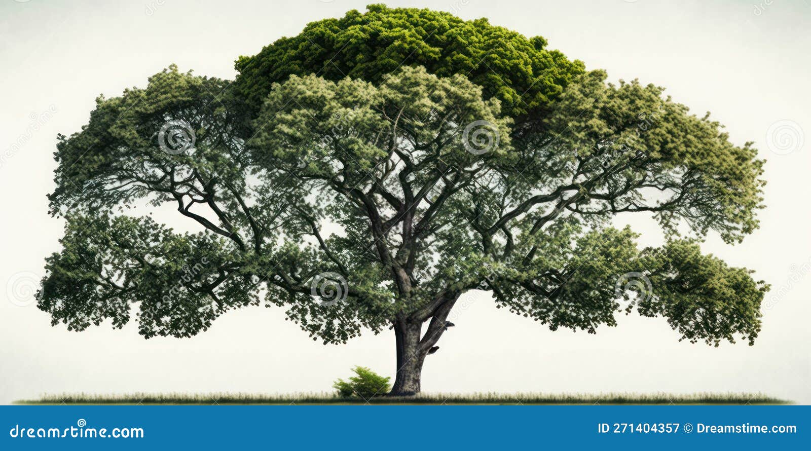 Isolated centennial tree stock illustration. Illustration of robust ...
