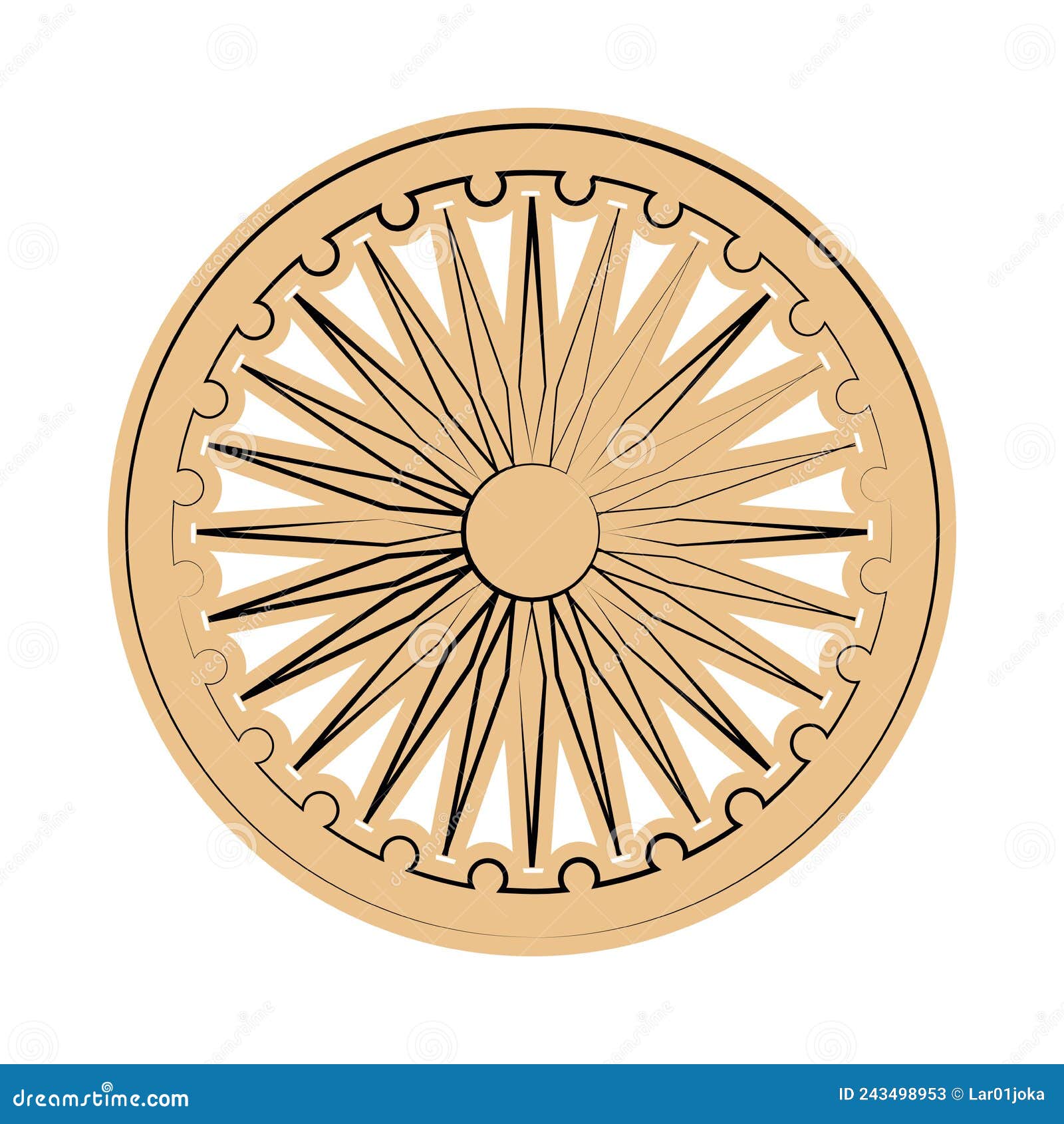 Isolated Chakra Symbol from the Flag of India Vector Stock Vector ...