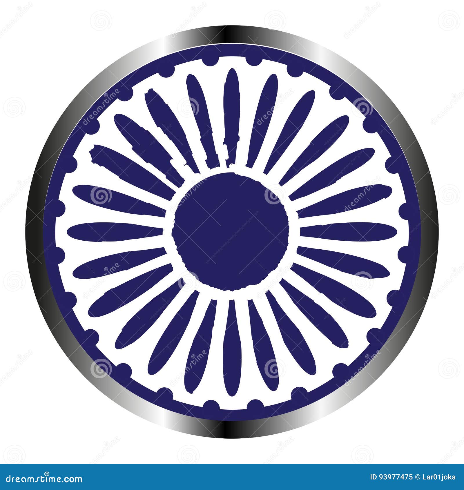 Isolated chakra symbol stock vector. Illustration of graphic - 93977475