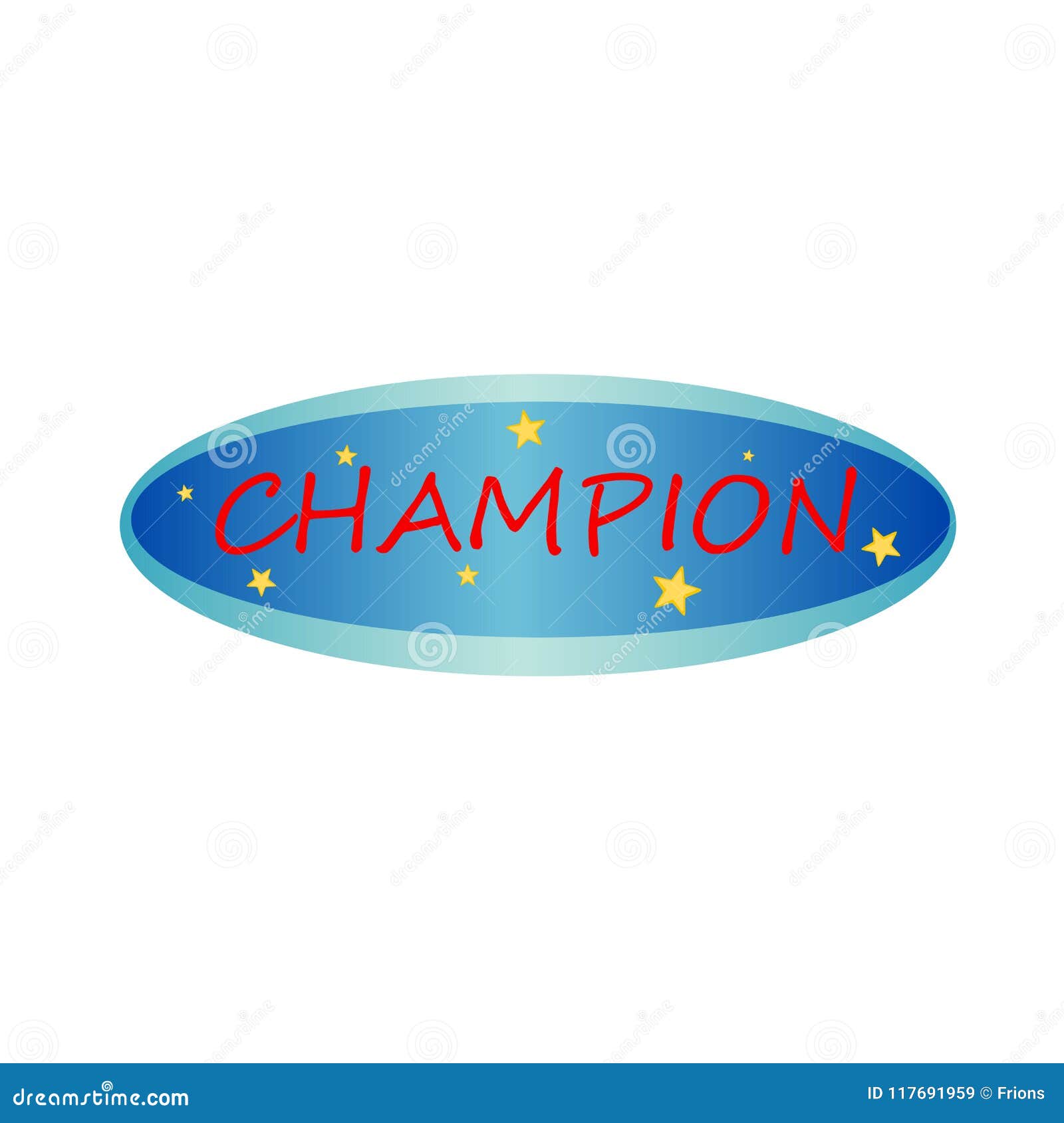 Beautiful Champion Banner Icon Stock Vector - Illustration of word ...