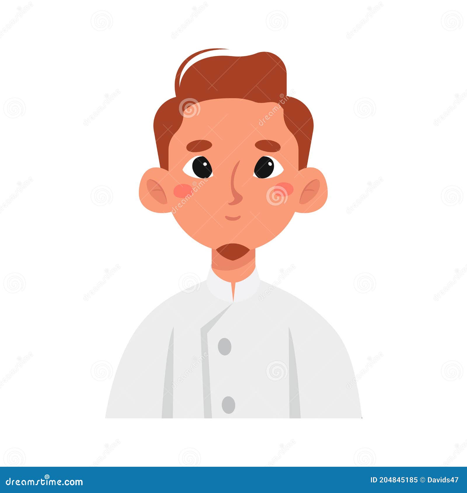 Isolated chef man icon stock vector. Illustration of fireman - 204845185