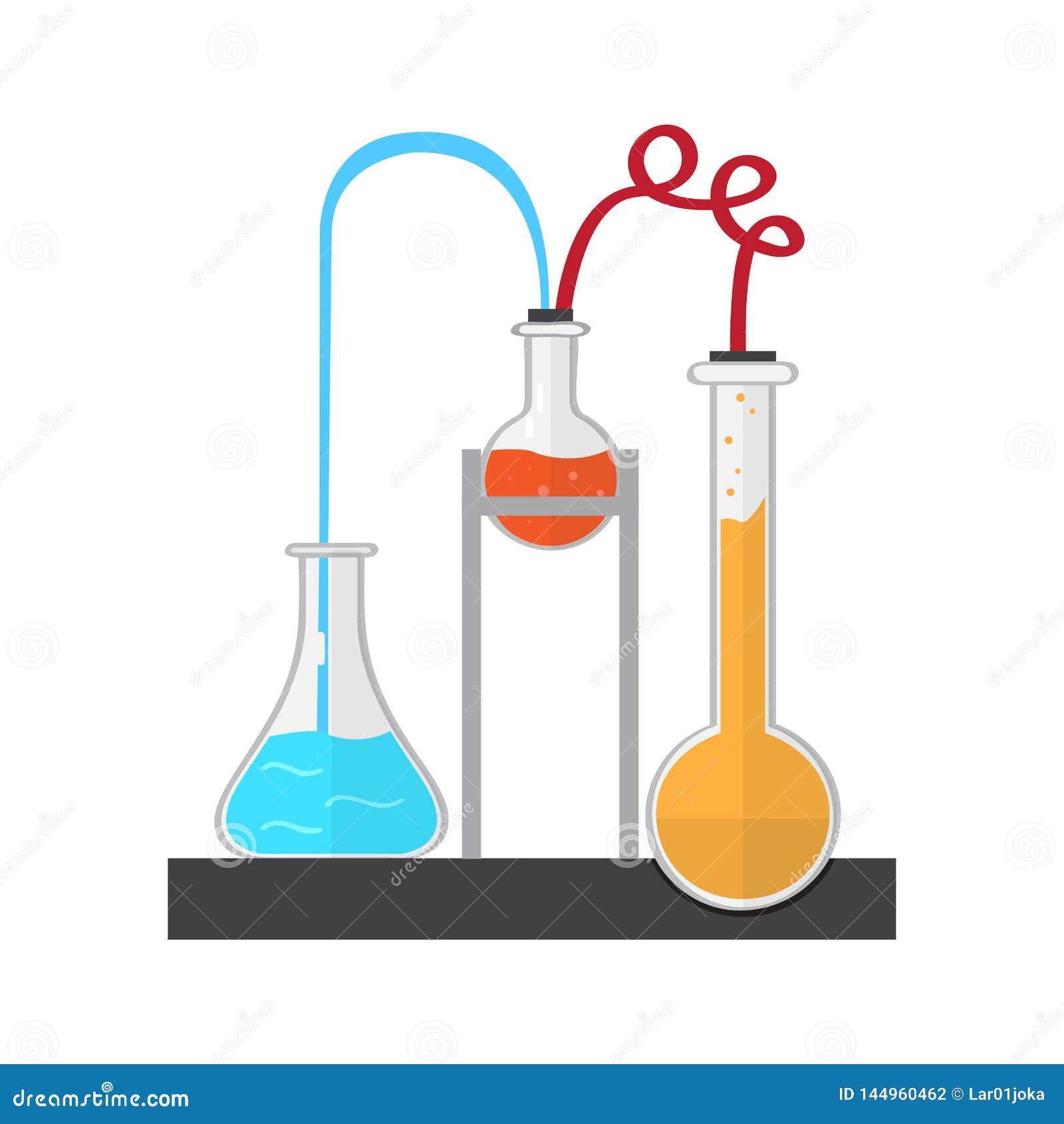 Isolated Chemical Experiment Image Stock Vector - Illustration of ...