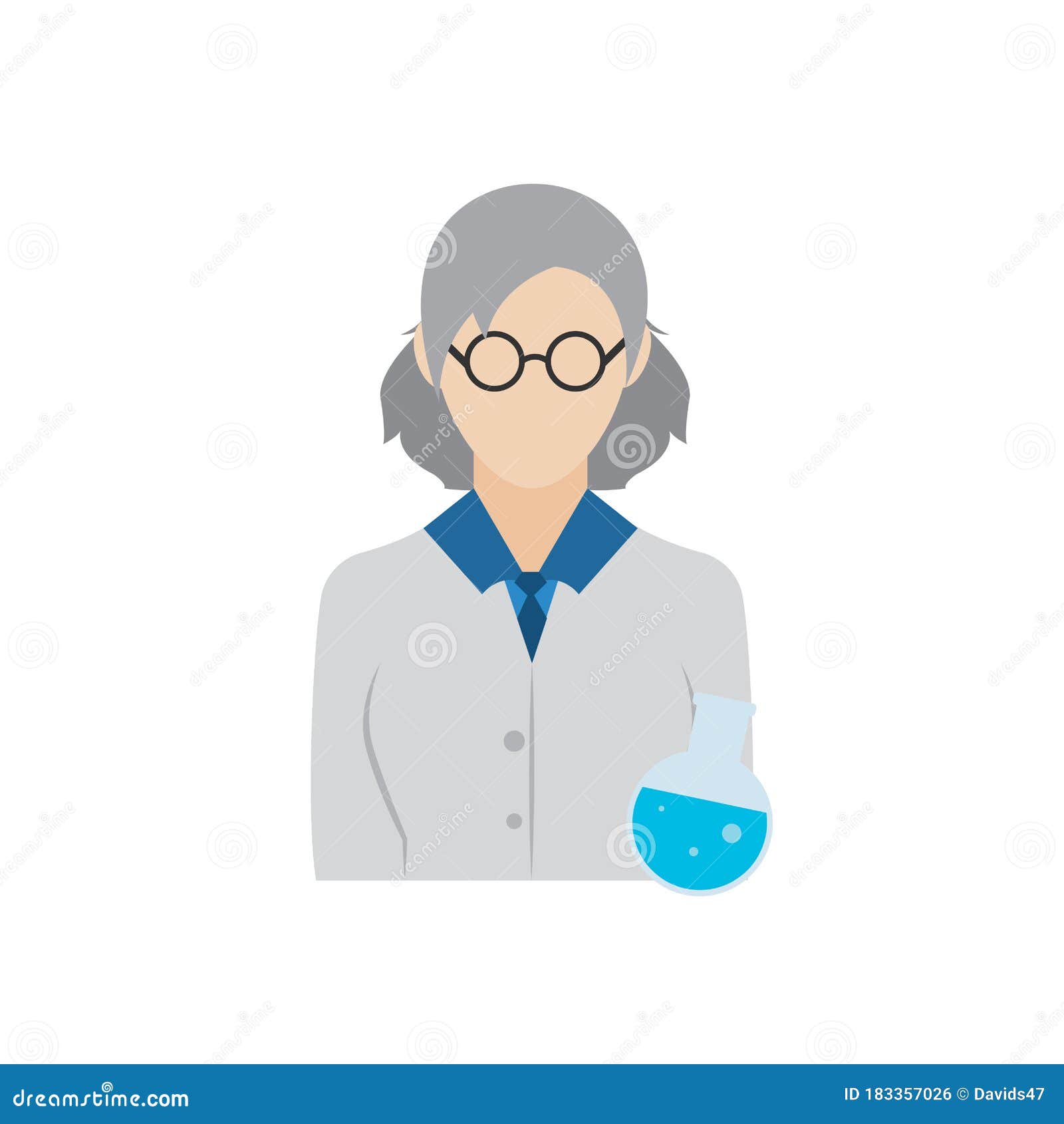 Biologist Icon, Black Vector Sign With Editable Strokes, Concept ...