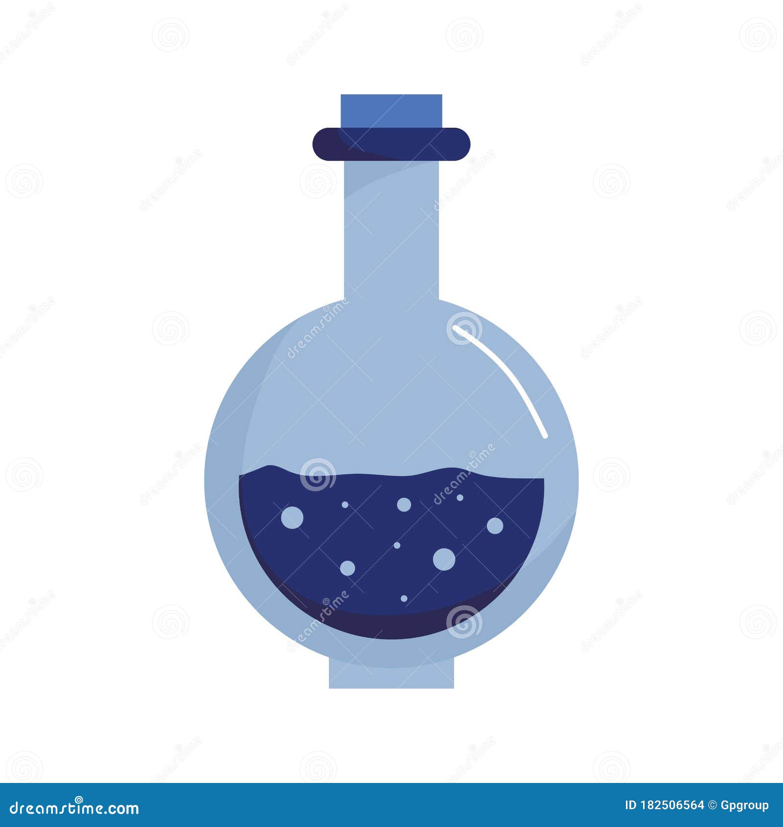 Isolated Chemistry Flask Flat Style Icon Vector Design Stock Vector ...