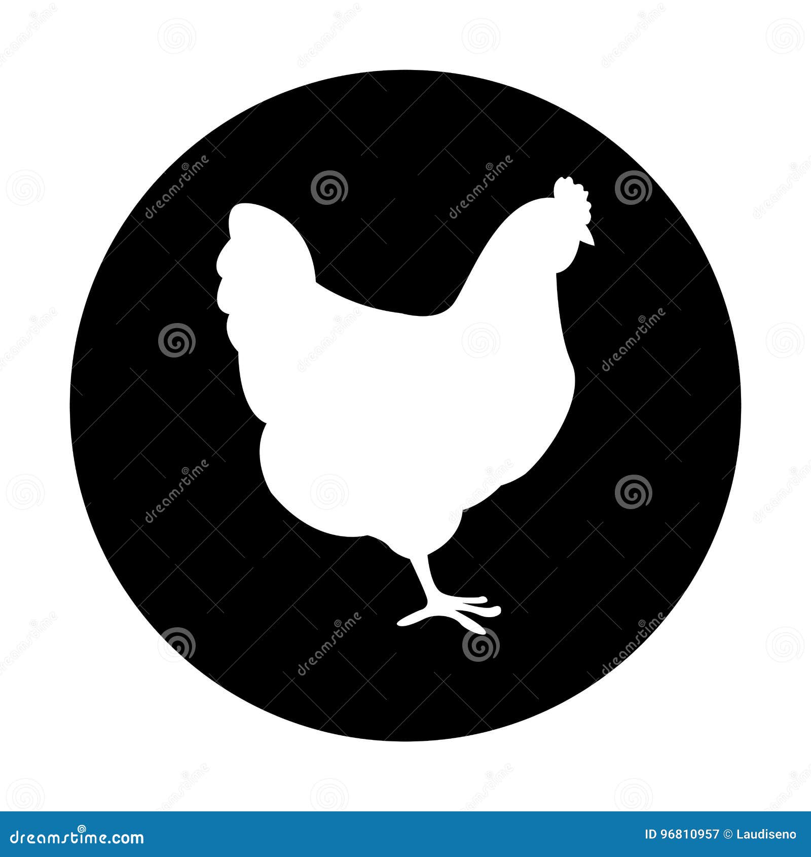 Isolated chicken label stock illustration. Illustration of picnic ...