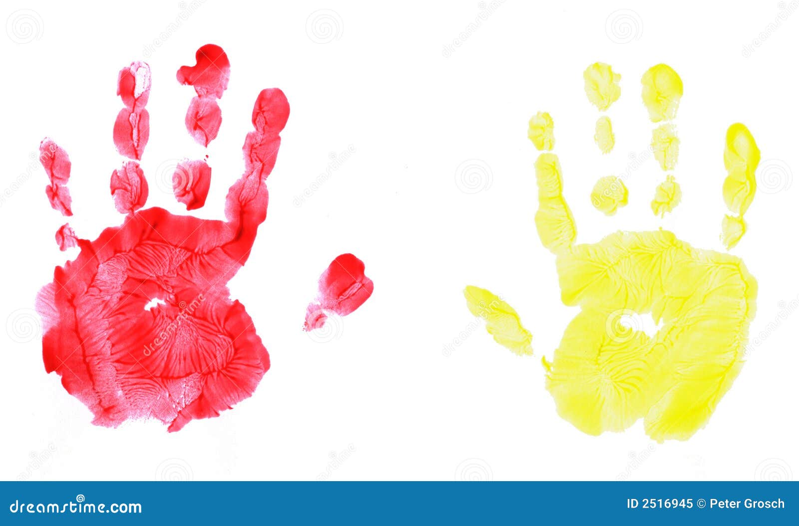 Isolated childs handprint stock image. Image of childhood - 2516945