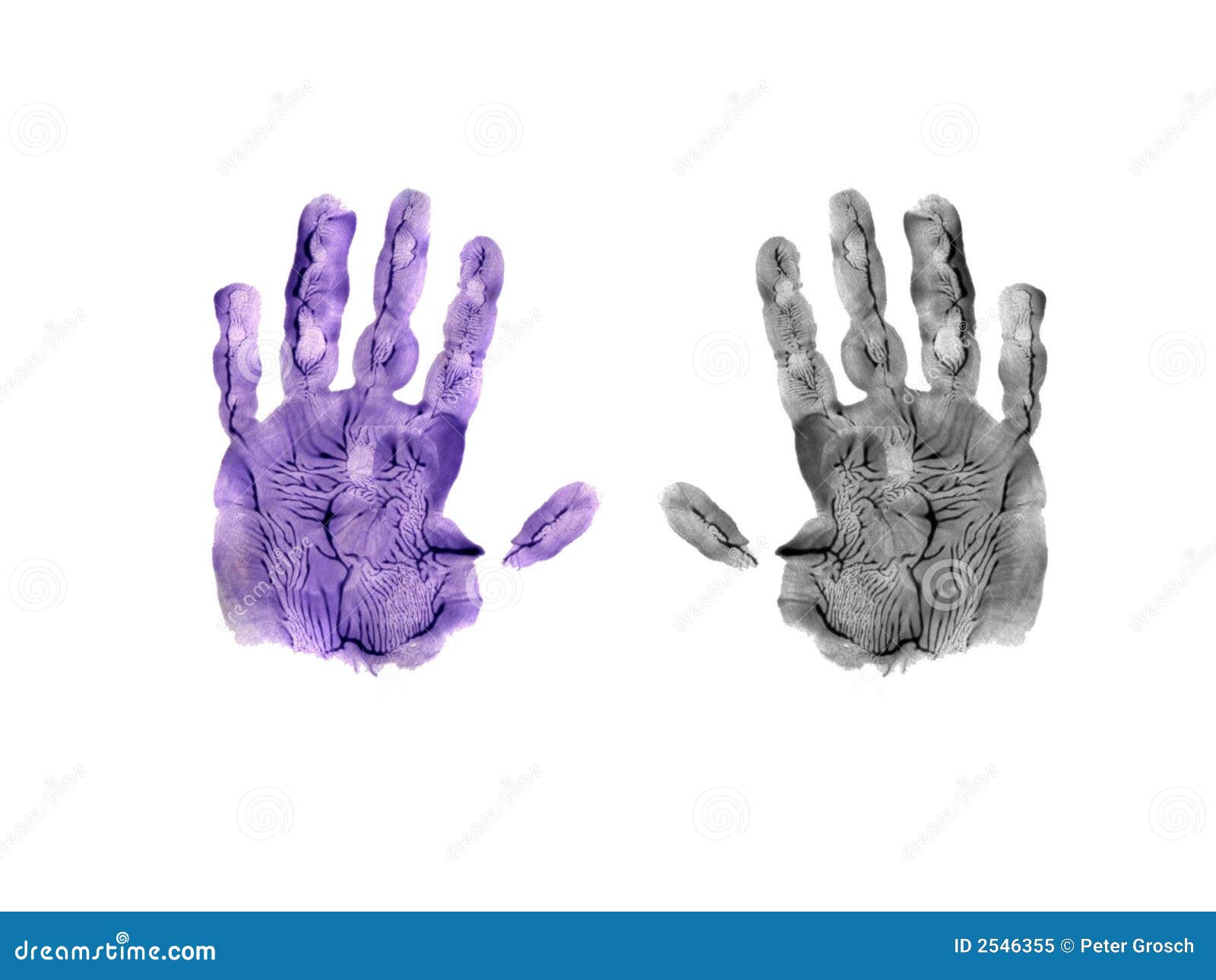 Isolated childs handprint stock image. Image of human - 2546355