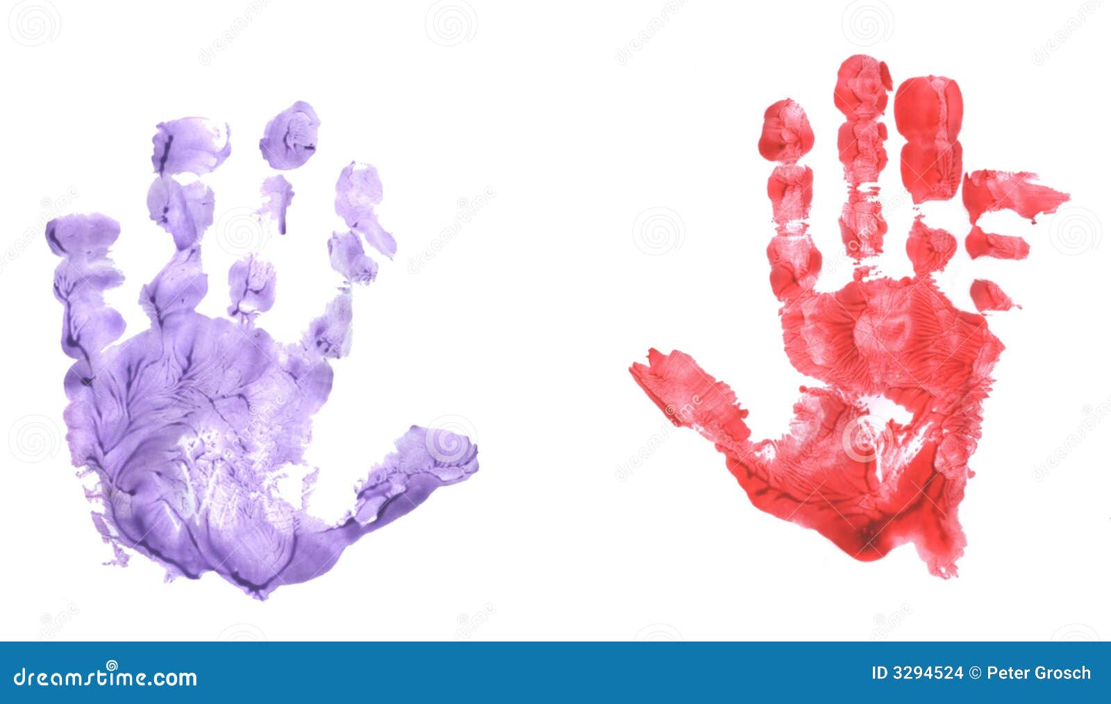 Isolated childs handprint stock photo. Image of kindergarten - 3294524
