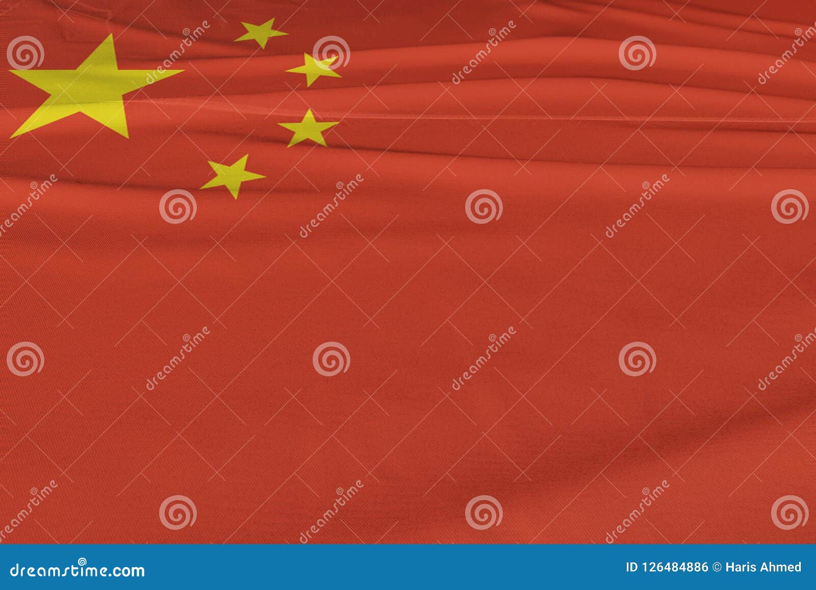 Isolated China Flag Waving 3d Realistic China Flag Rendered Stock ...