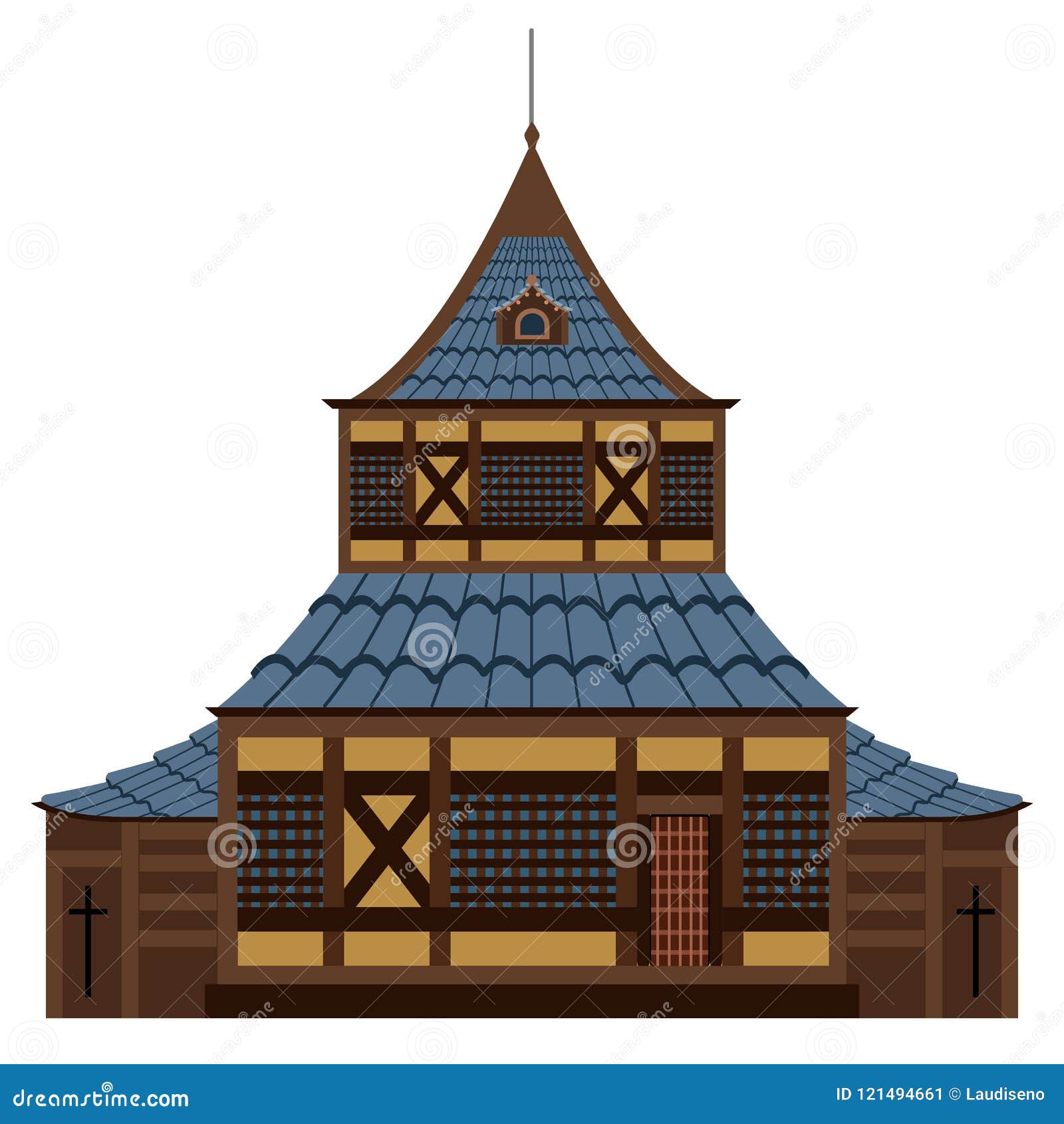 Chinese castle image stock vector. Illustration of history - 121494661