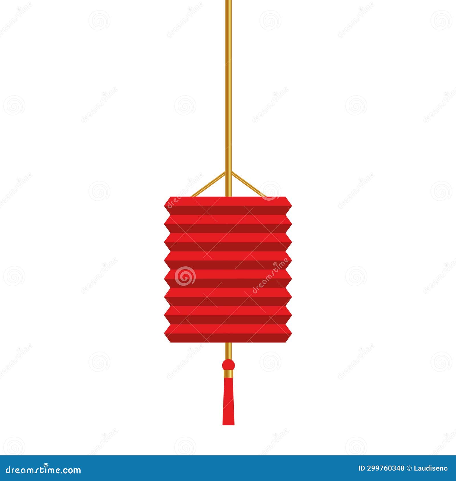 Isolated Chinese Lantern Icon Flat Design Vector Stock Vector - Illustration of east, hanging ...
