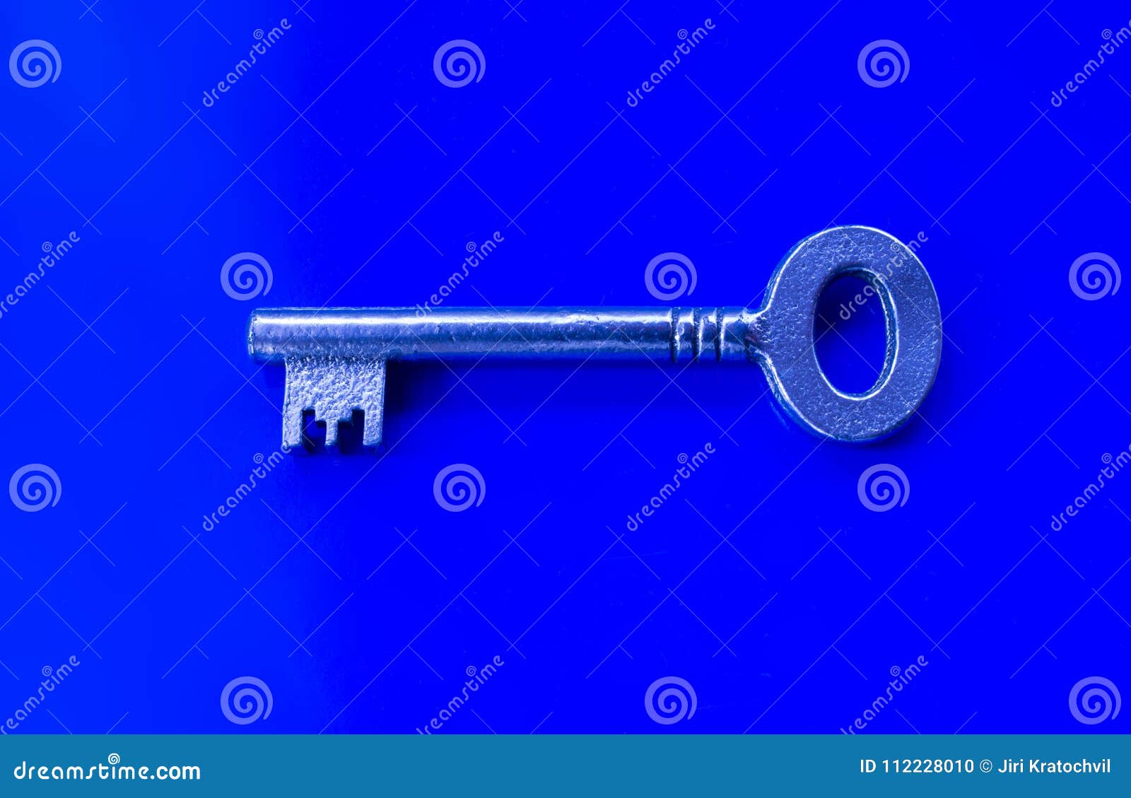 Isolated Chrome Key on the Blue Background Stock Photo - Image of ...