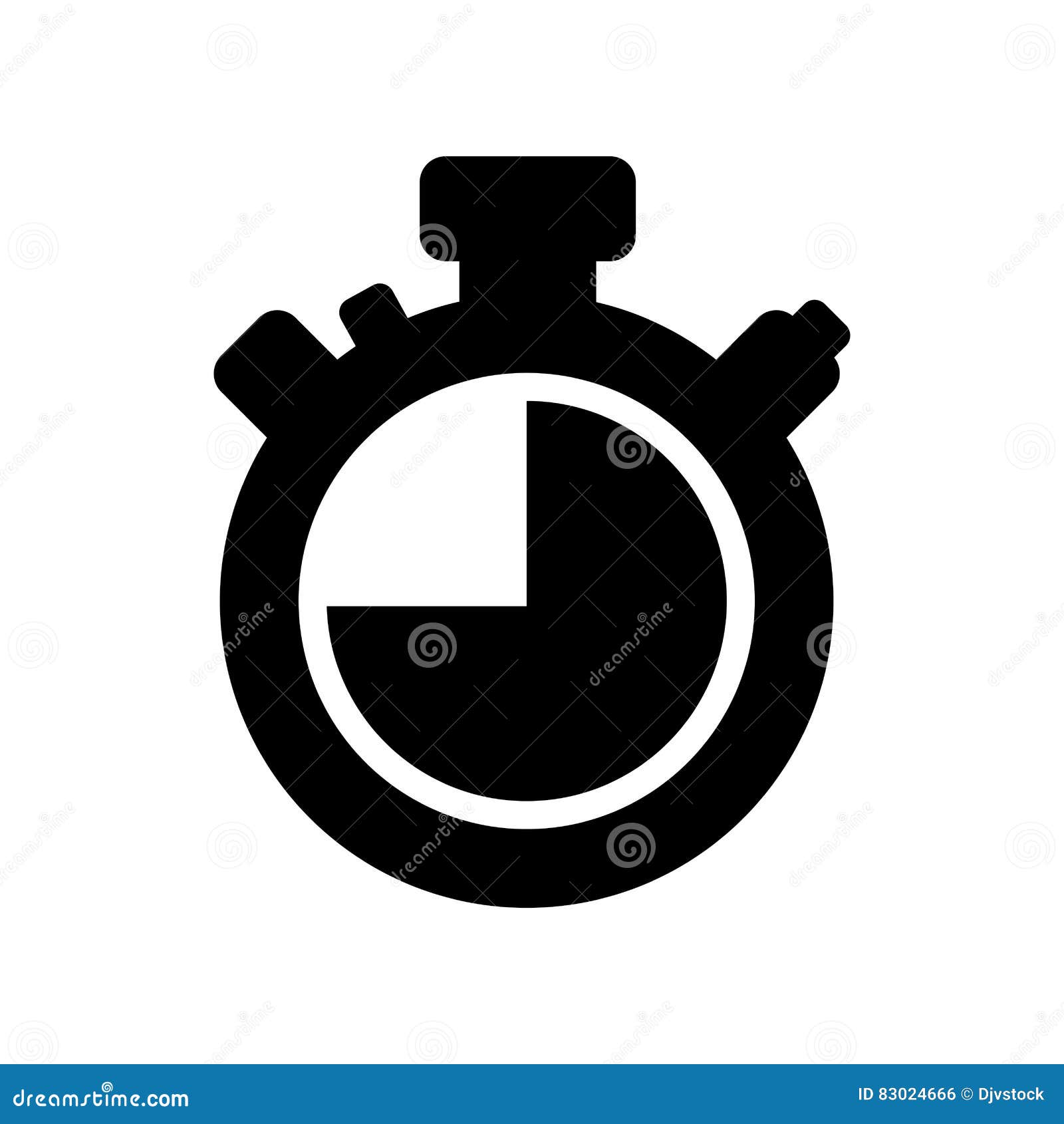 Isolated chronometer timer stock illustration. Illustration of counter ...