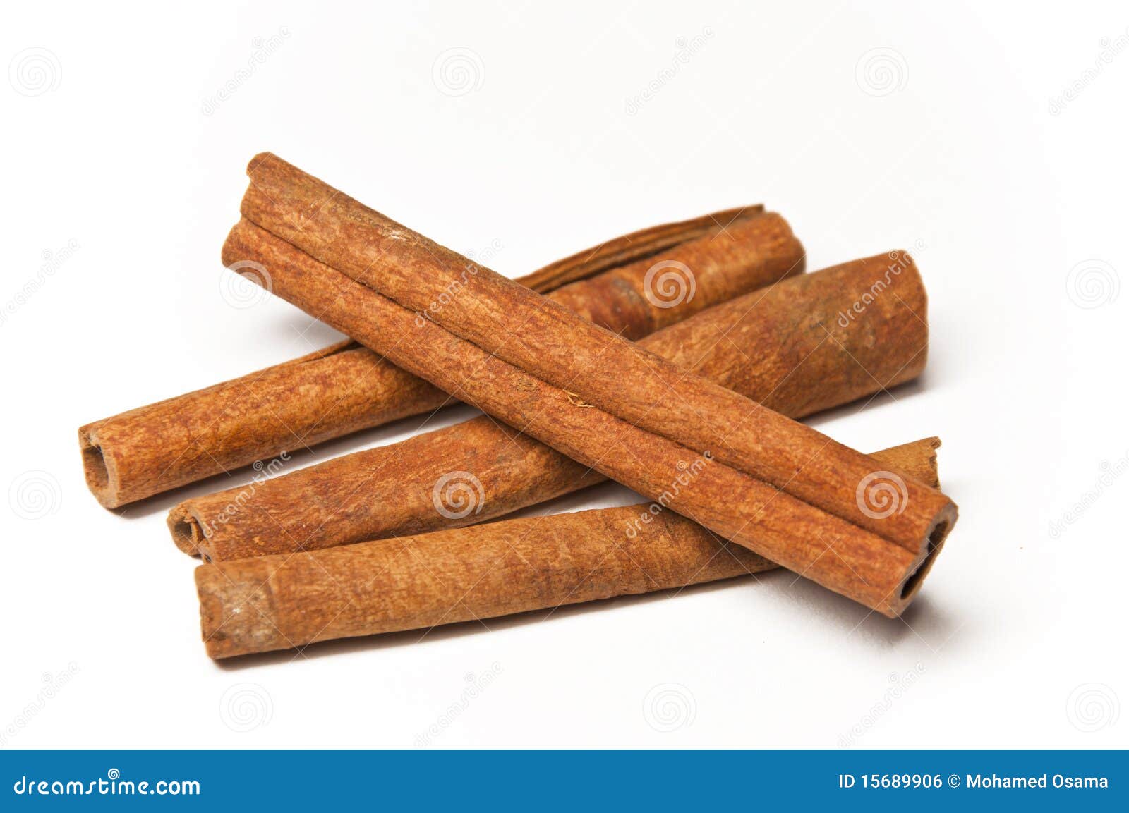 Isolated Cinnamon Sticks stock photo. Image of brown - 15689906