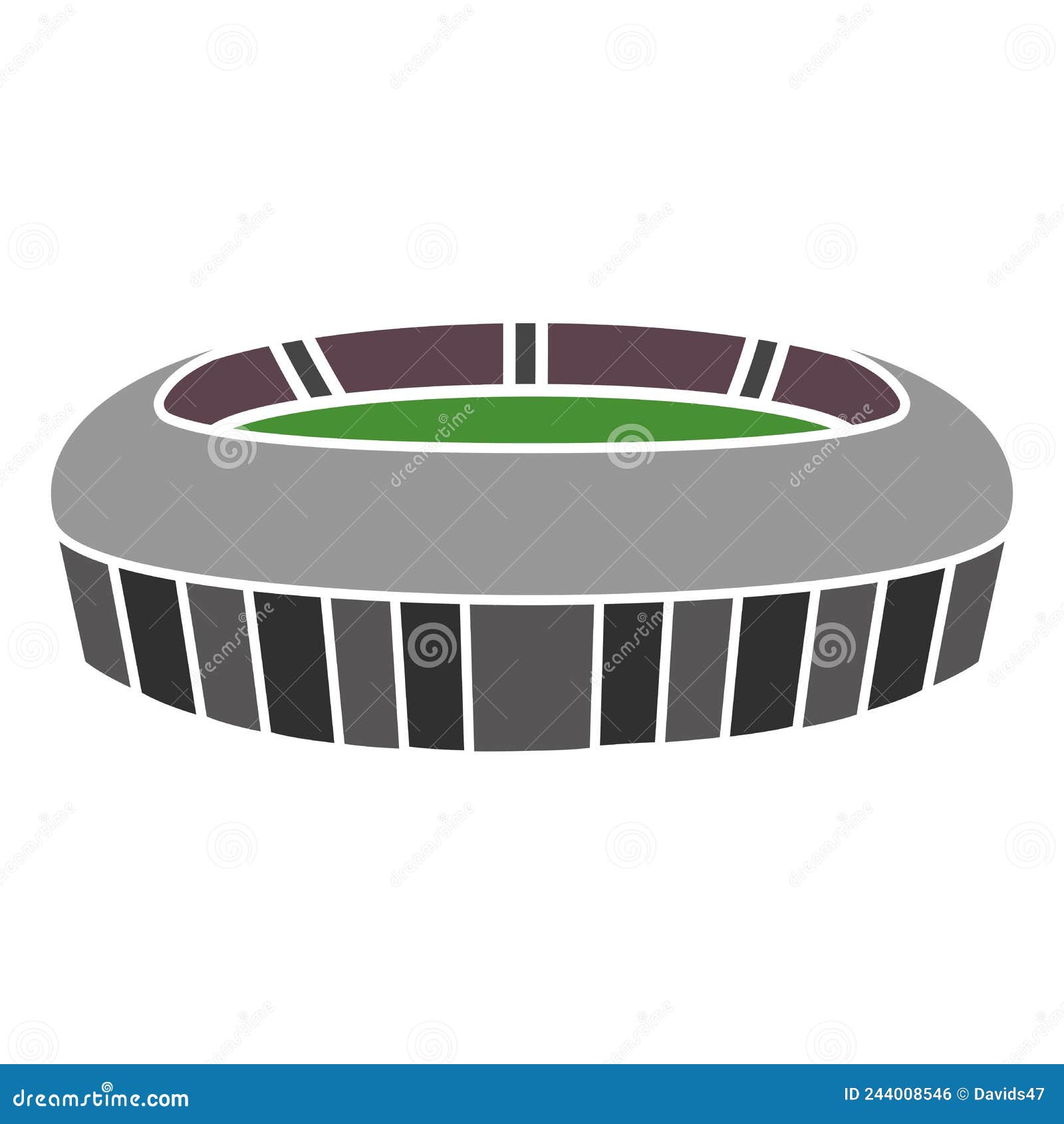 Isolated Circle Open Stadium Vector Illustration Stock Vector ...