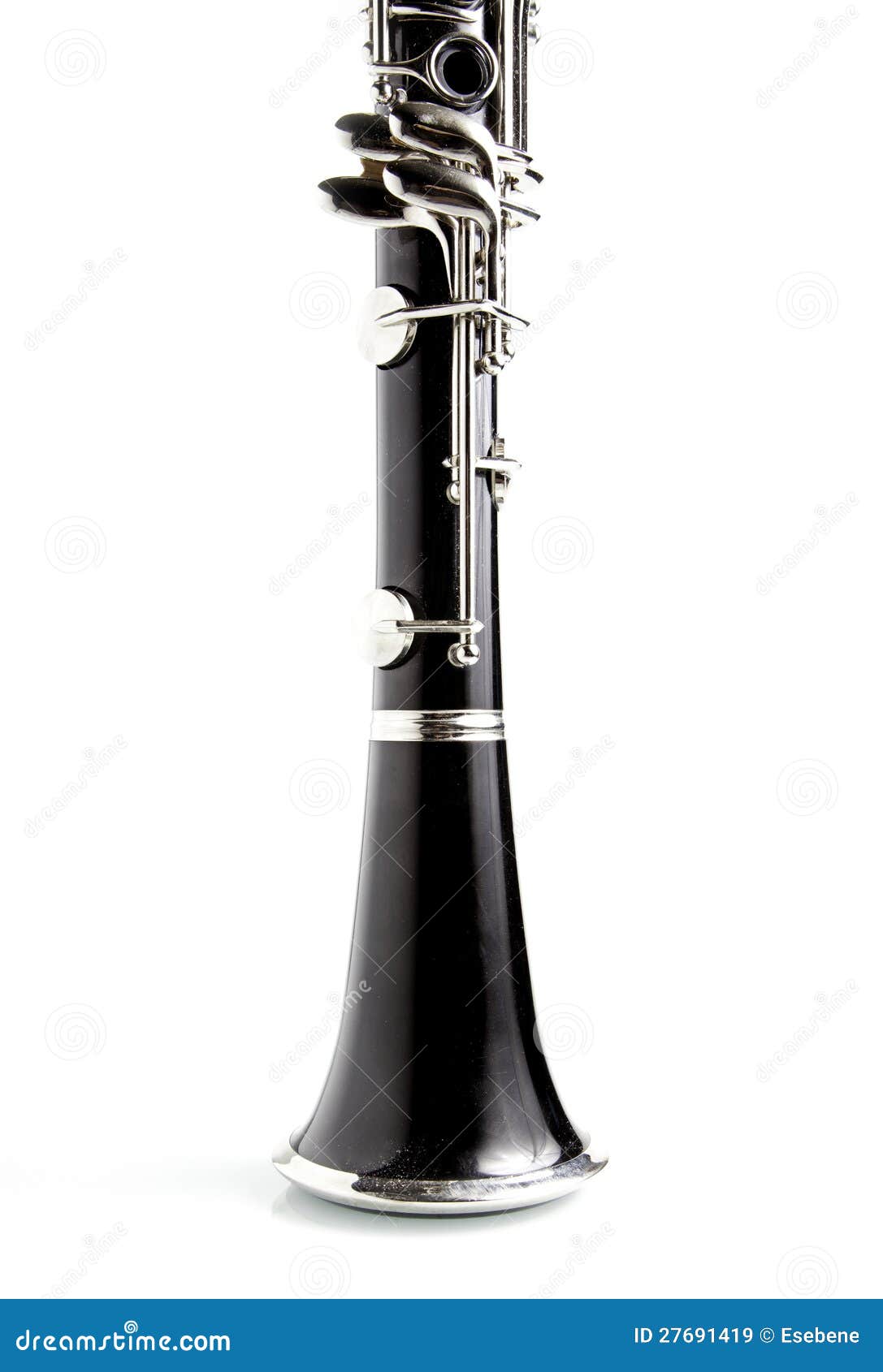 Isolated clarinet stock image. Image of closing, insulated - 27691419