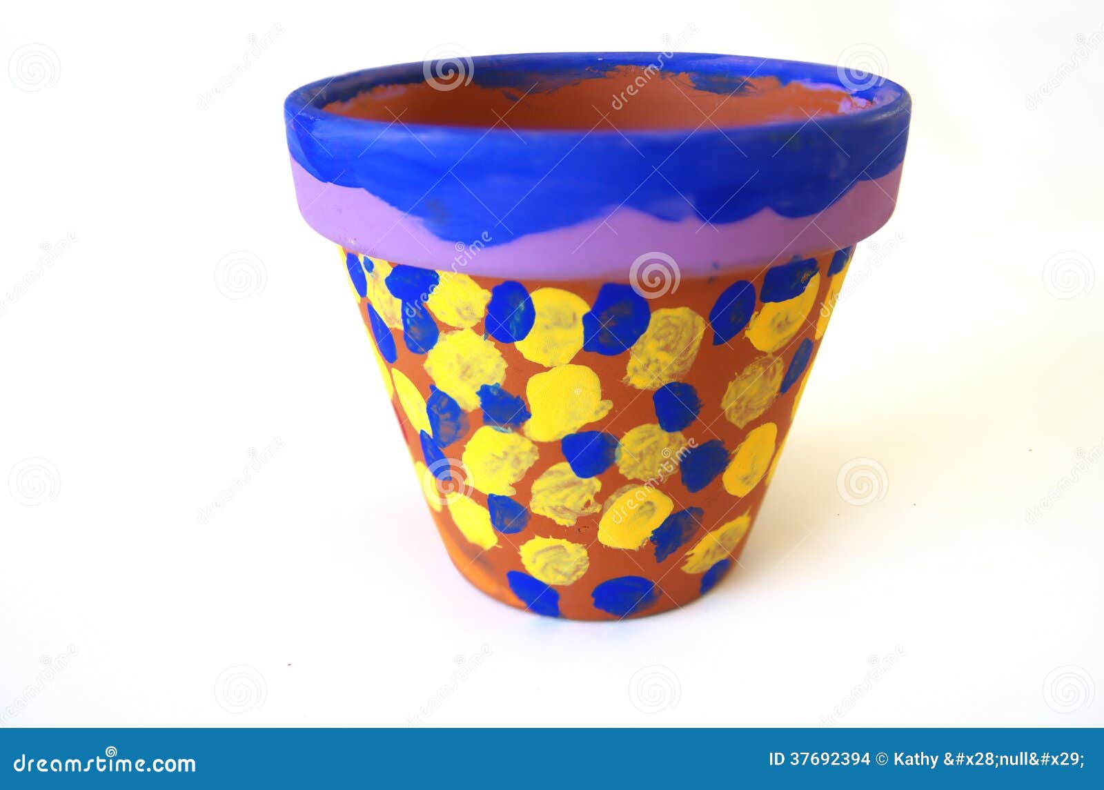 Isolated clay flower pot stock photo. Image of moulded - 37692394