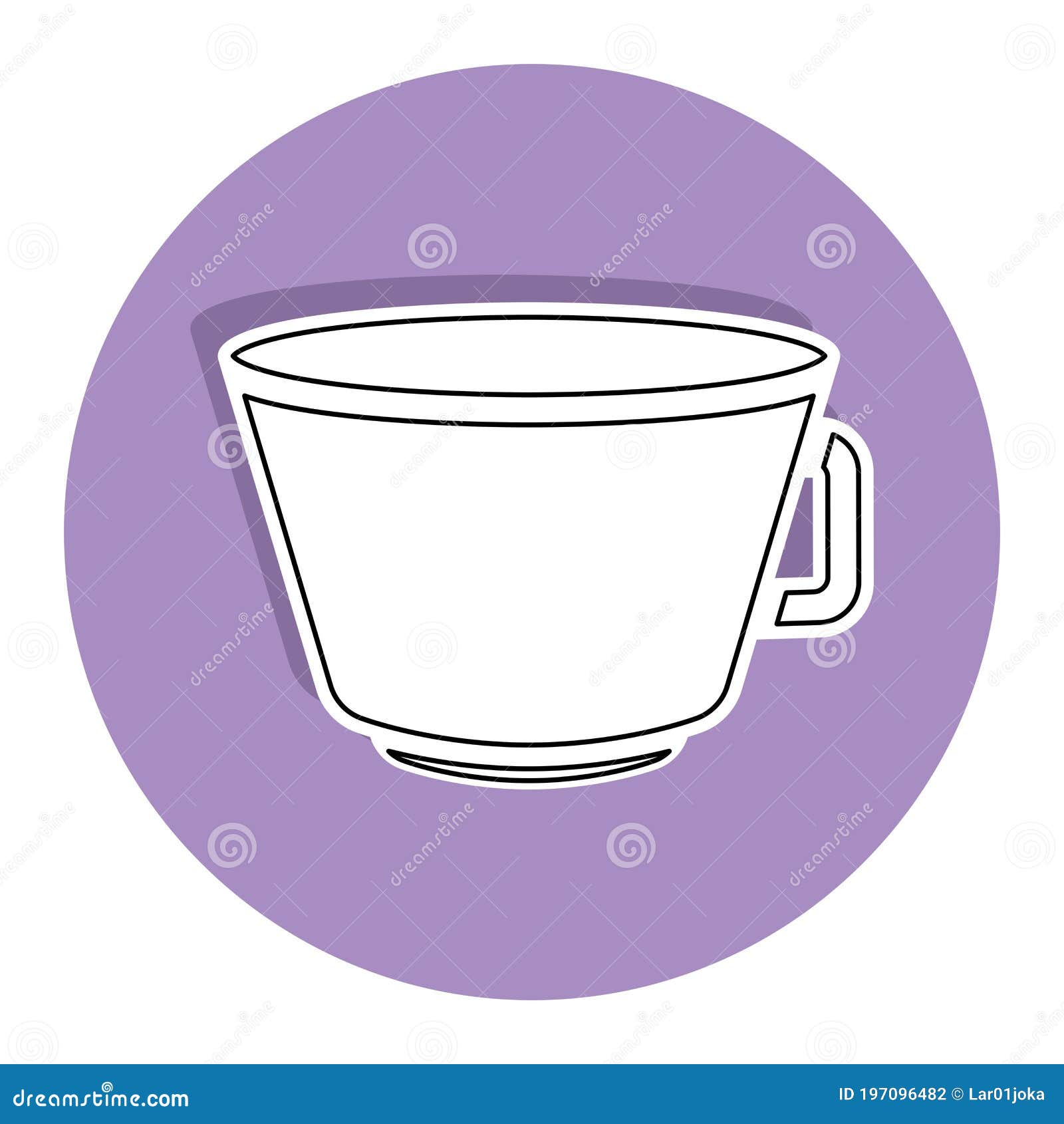 Isolated Clean Coffee Cup Icon Stock Vector - Illustration of design ...
